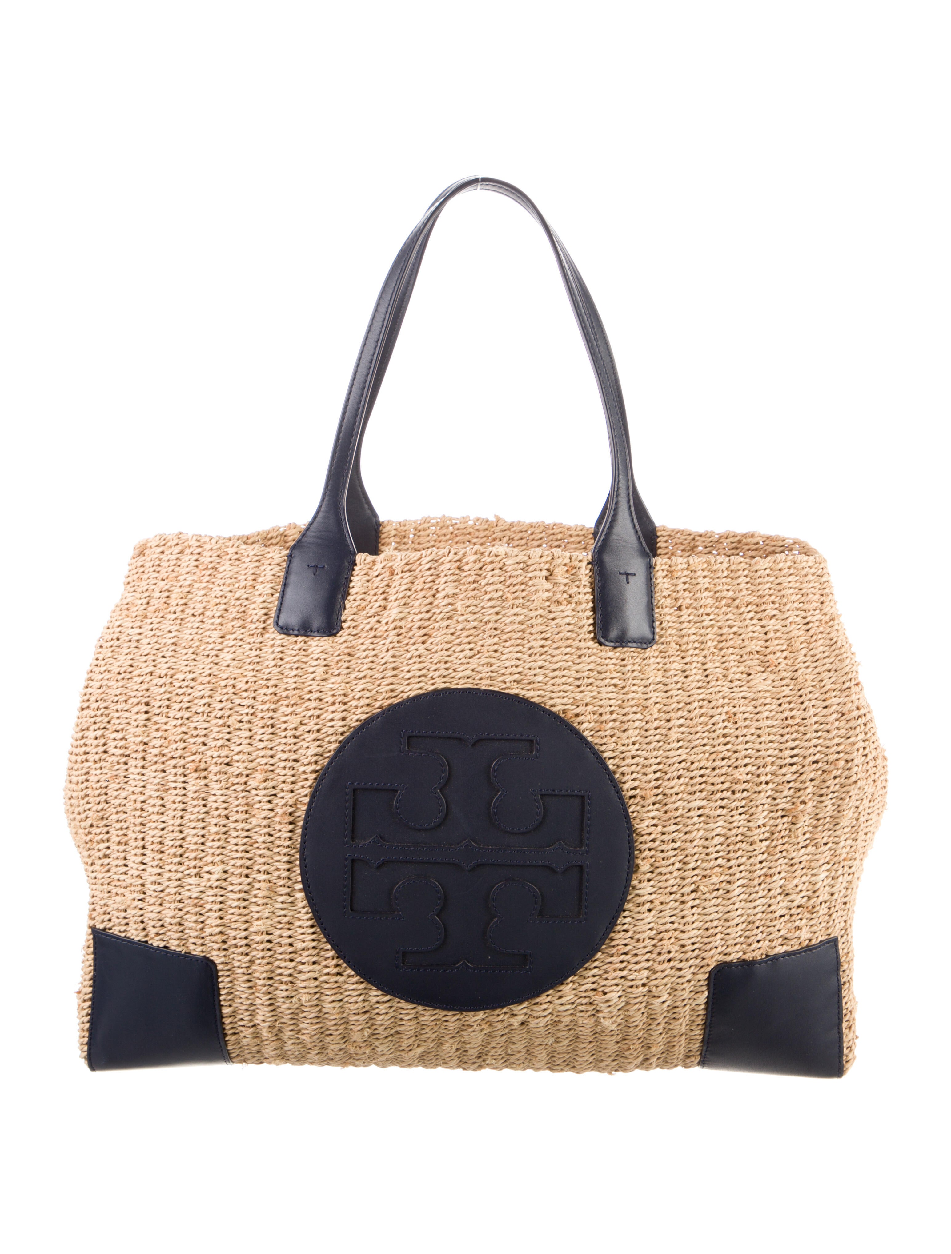 Tory Burch Raffia Leather-Trimmed Tote - Neutrals Totes, Handbags ...