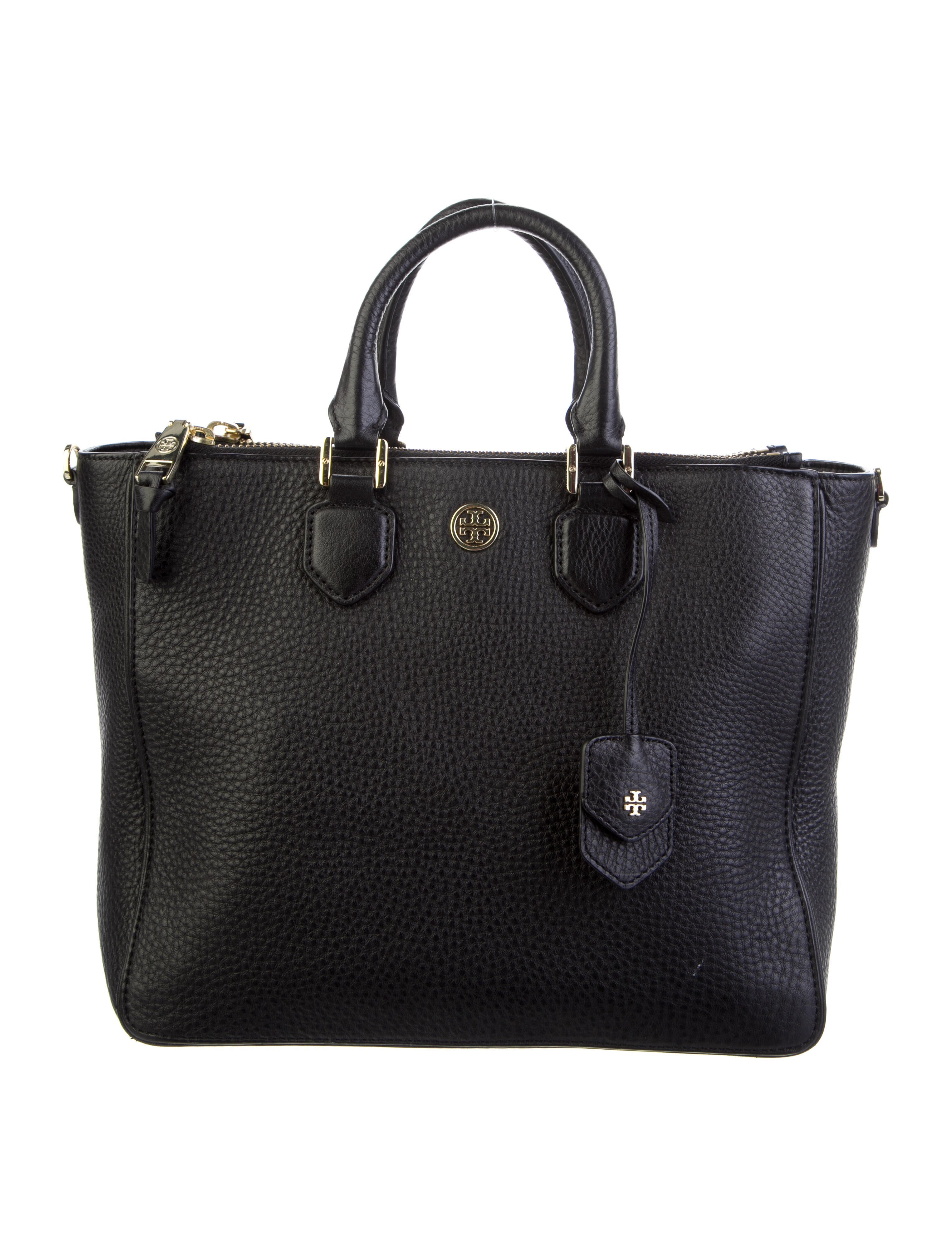 Tory Burch Leather Tote - Black Totes, Handbags - WTO554888 | The RealReal