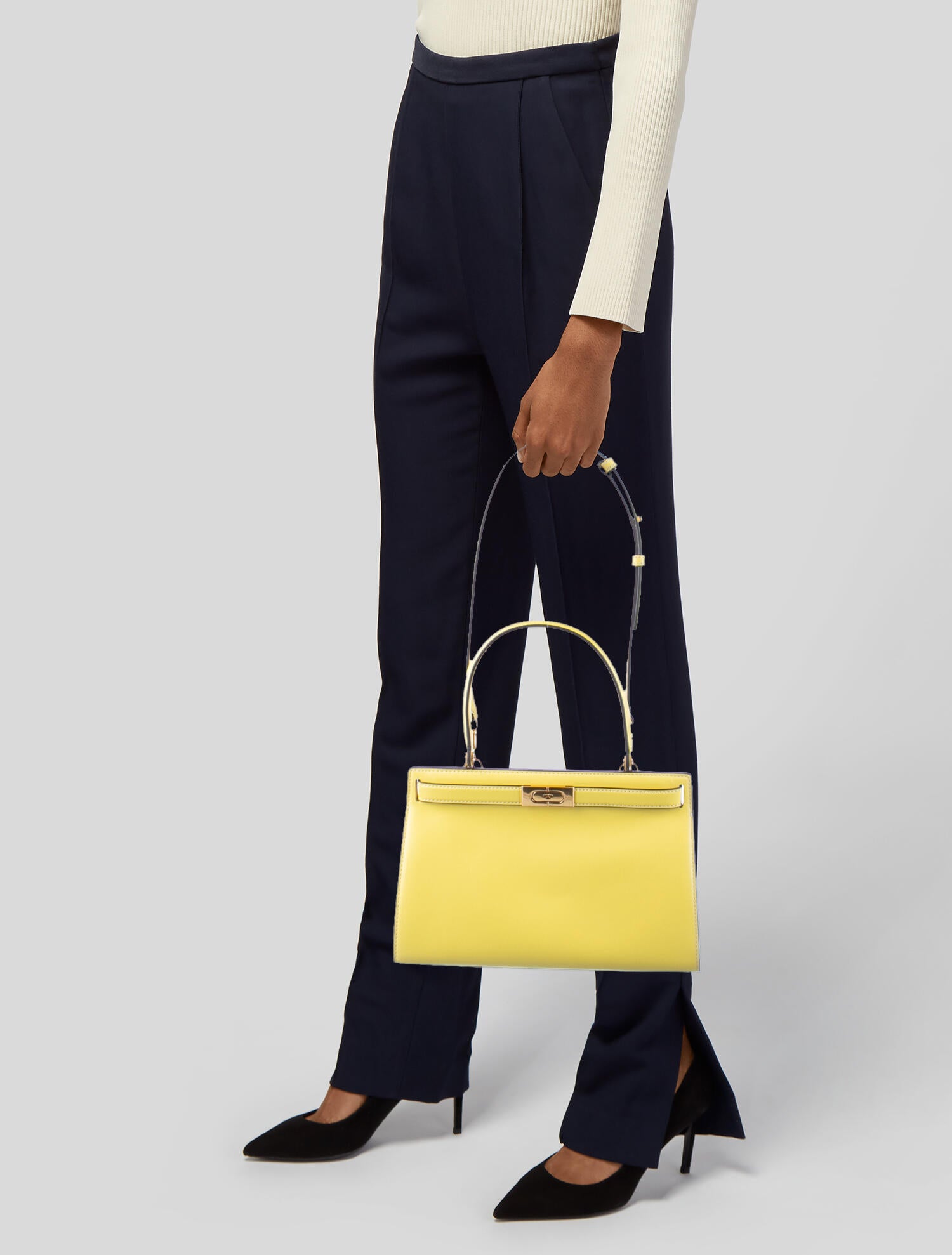 Tory Burch Lee Radziwill Shoulder Bag - Yellow Shoulder Bags, Handbags ...