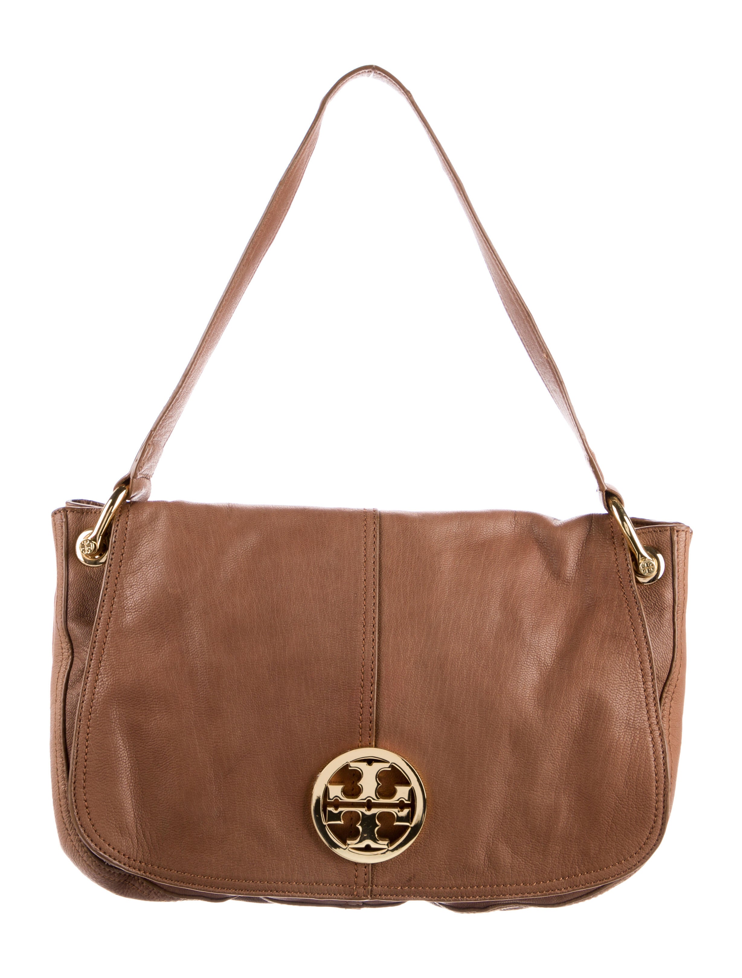 Tory Burch Leather Shoulder Bag - Brown Shoulder Bags, Handbags ...