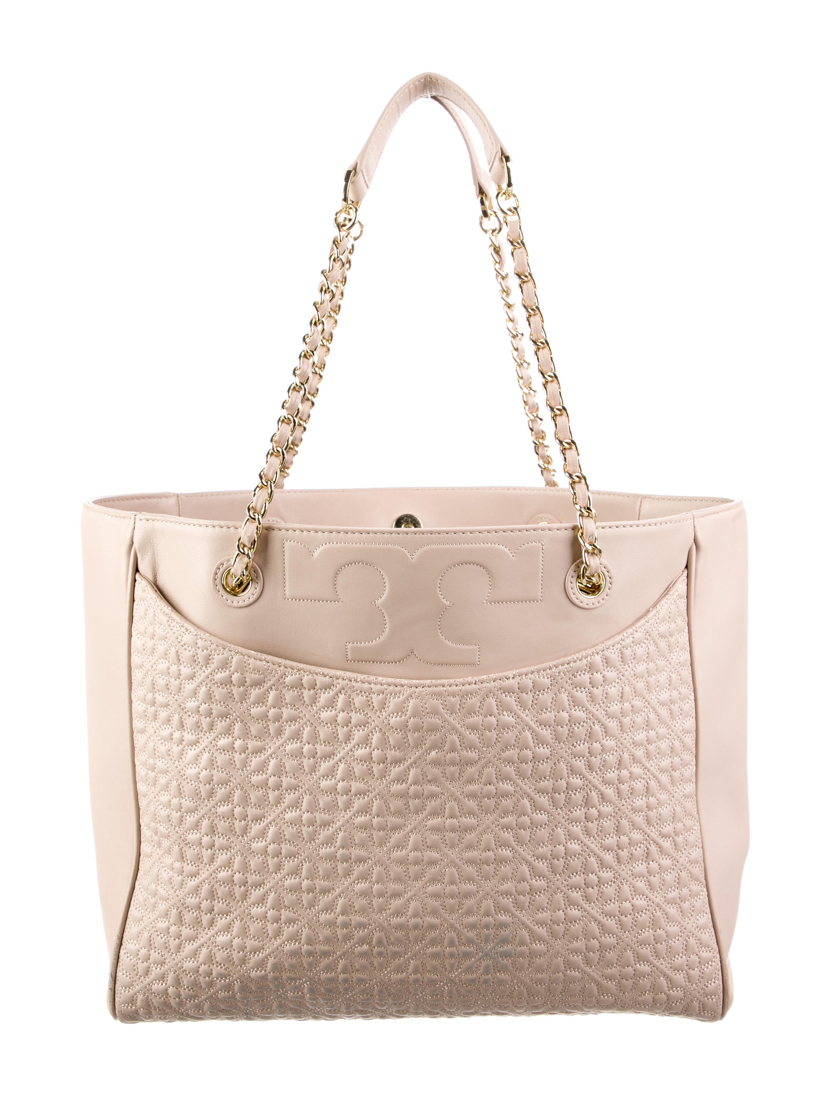 Tory Burch Leather Tote Bag - Pink Totes, Handbags - WTO555999 | The ...