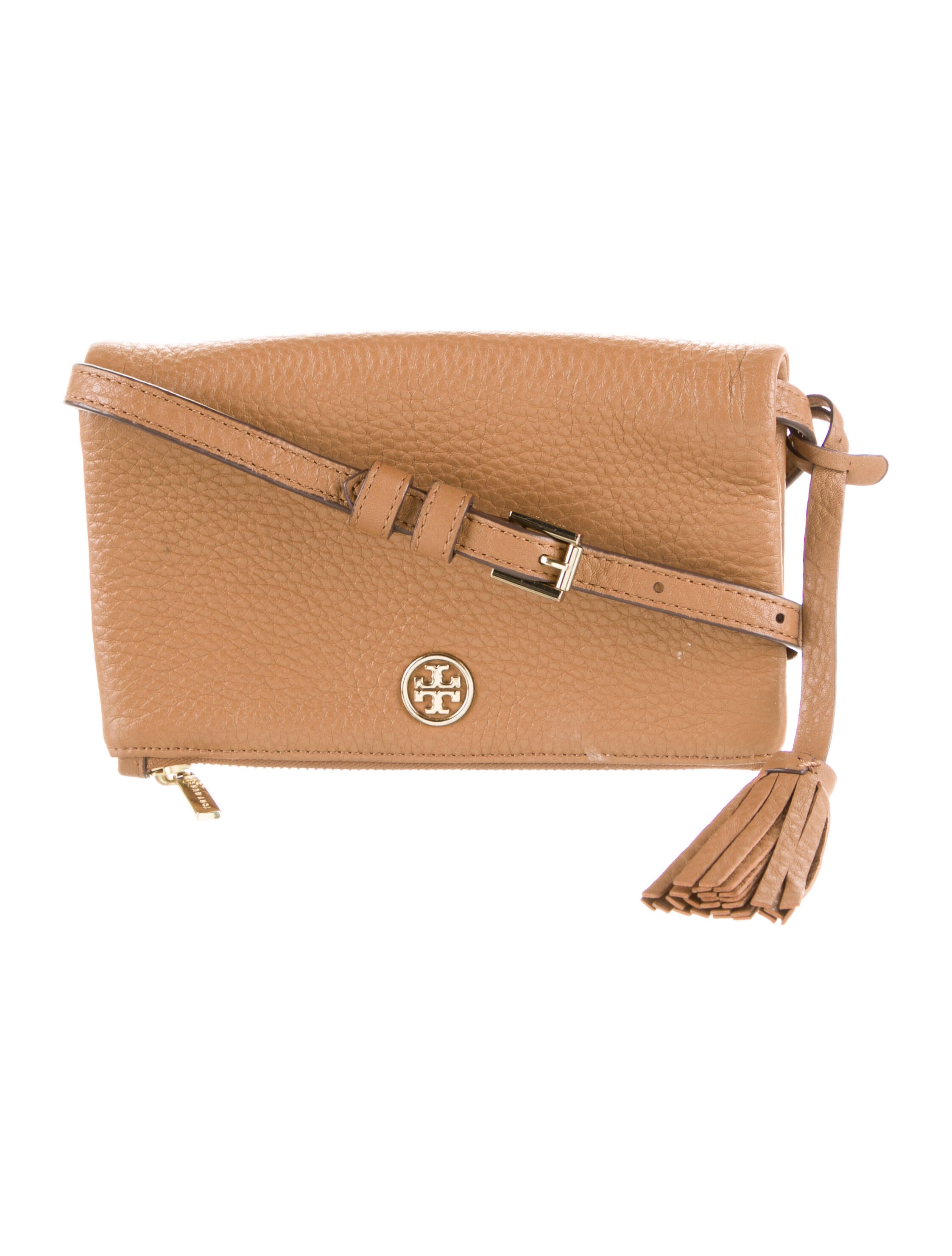 Tory Burch Textured Leather Crossbody Bag - Brown Crossbody Bags ...