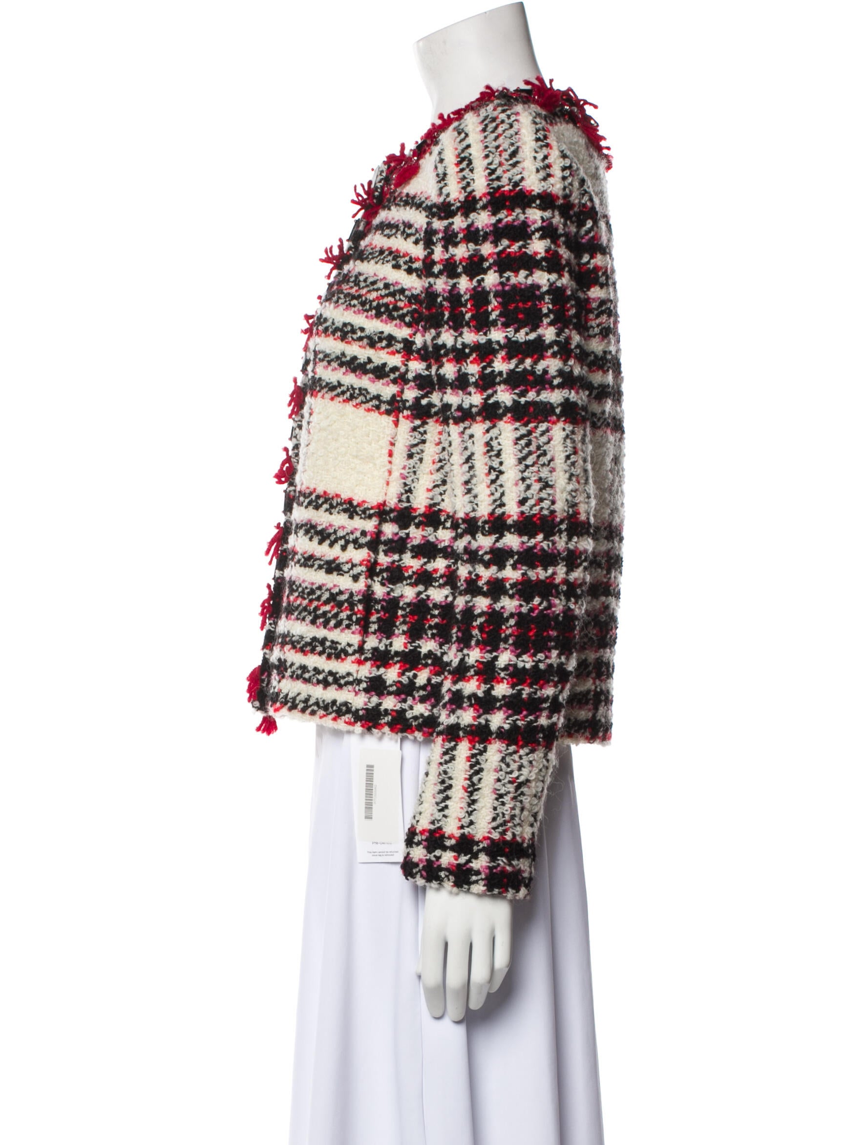 Tory Burch Tweed Pattern Evening Jacket w/ Tags - Neutrals Jackets ...