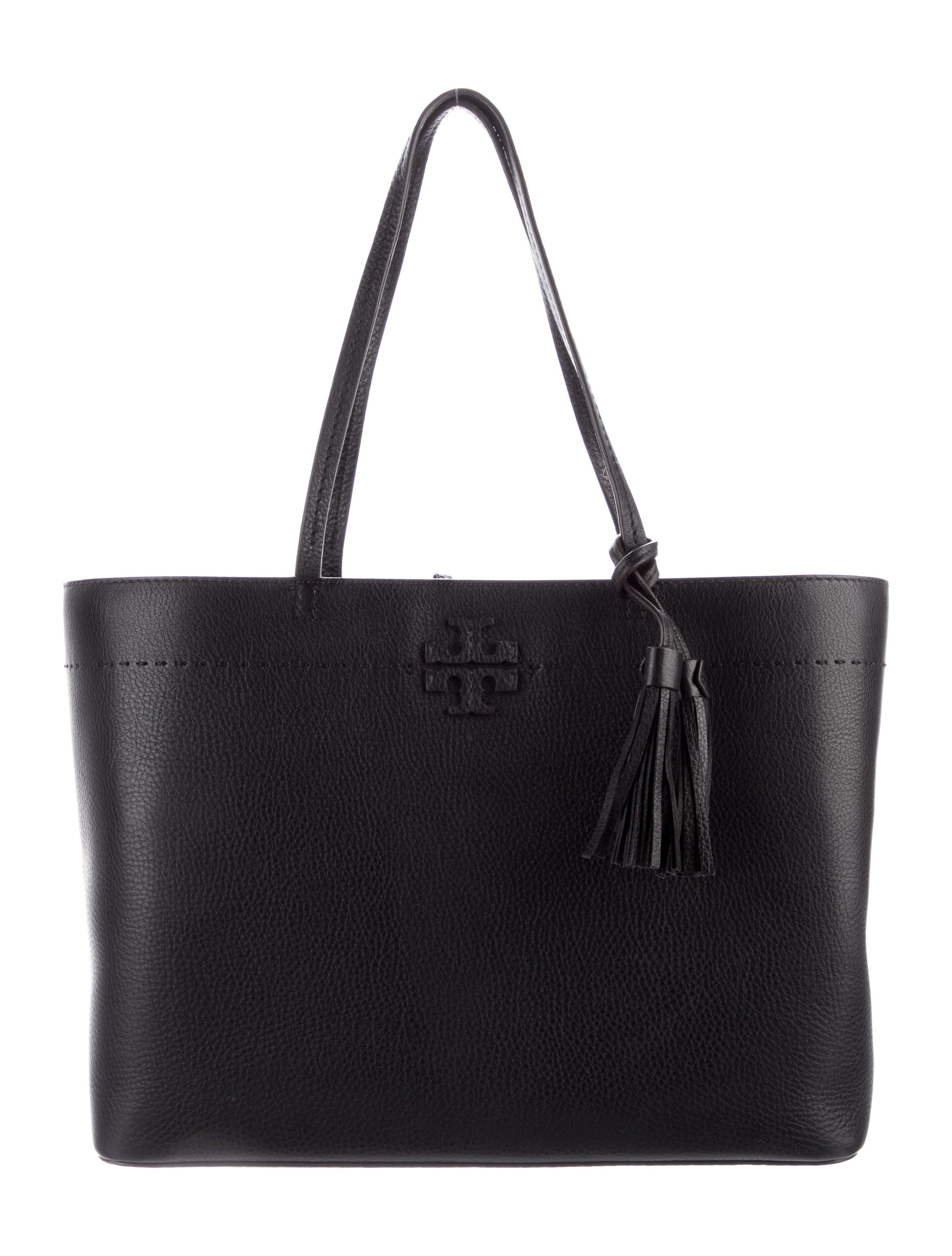 Tory Burch Leather Tote - Black Totes, Handbags - WTO572578 | The RealReal