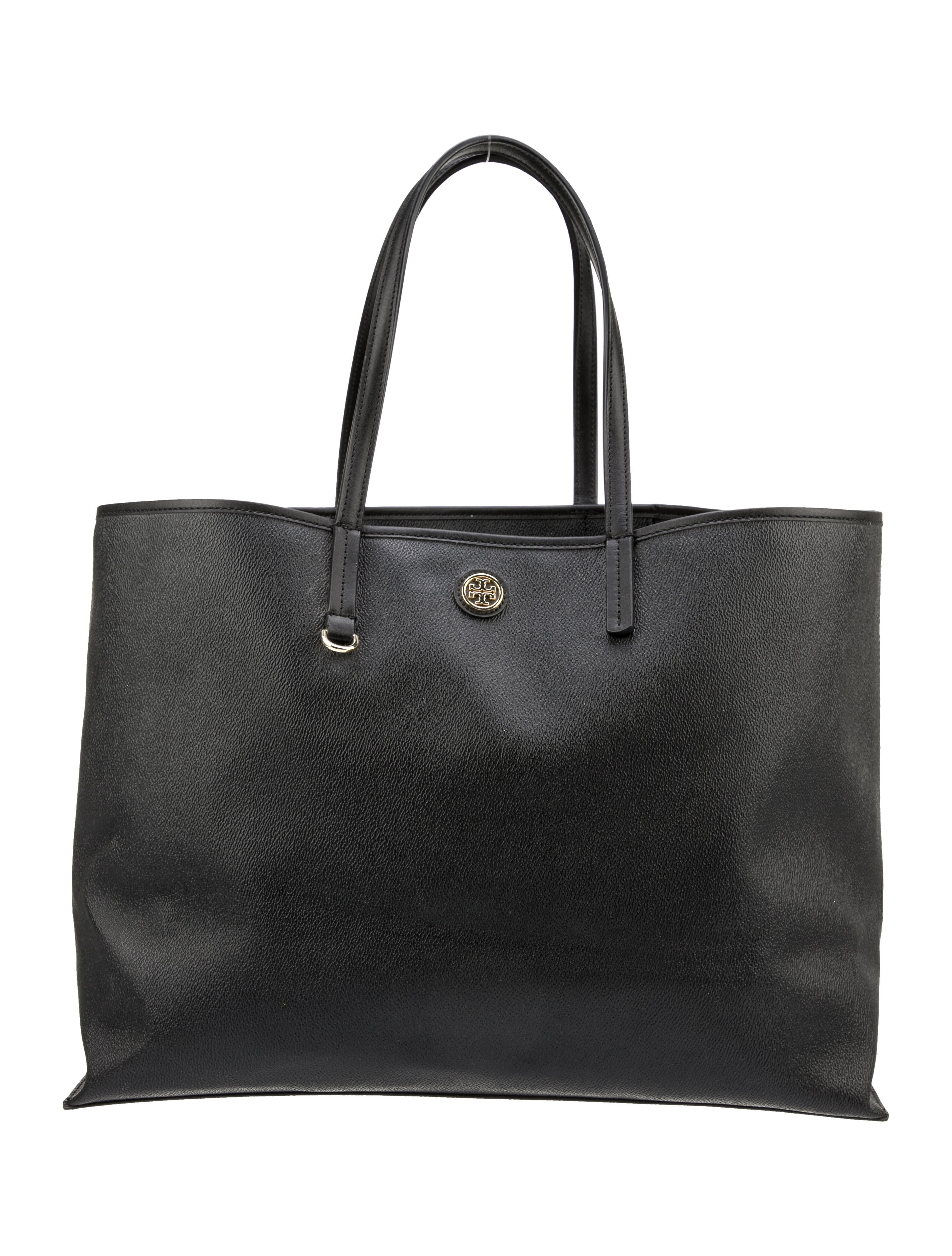 Tory Burch Leather Tote Bag - Black Totes, Handbags - WTO576693 | The ...