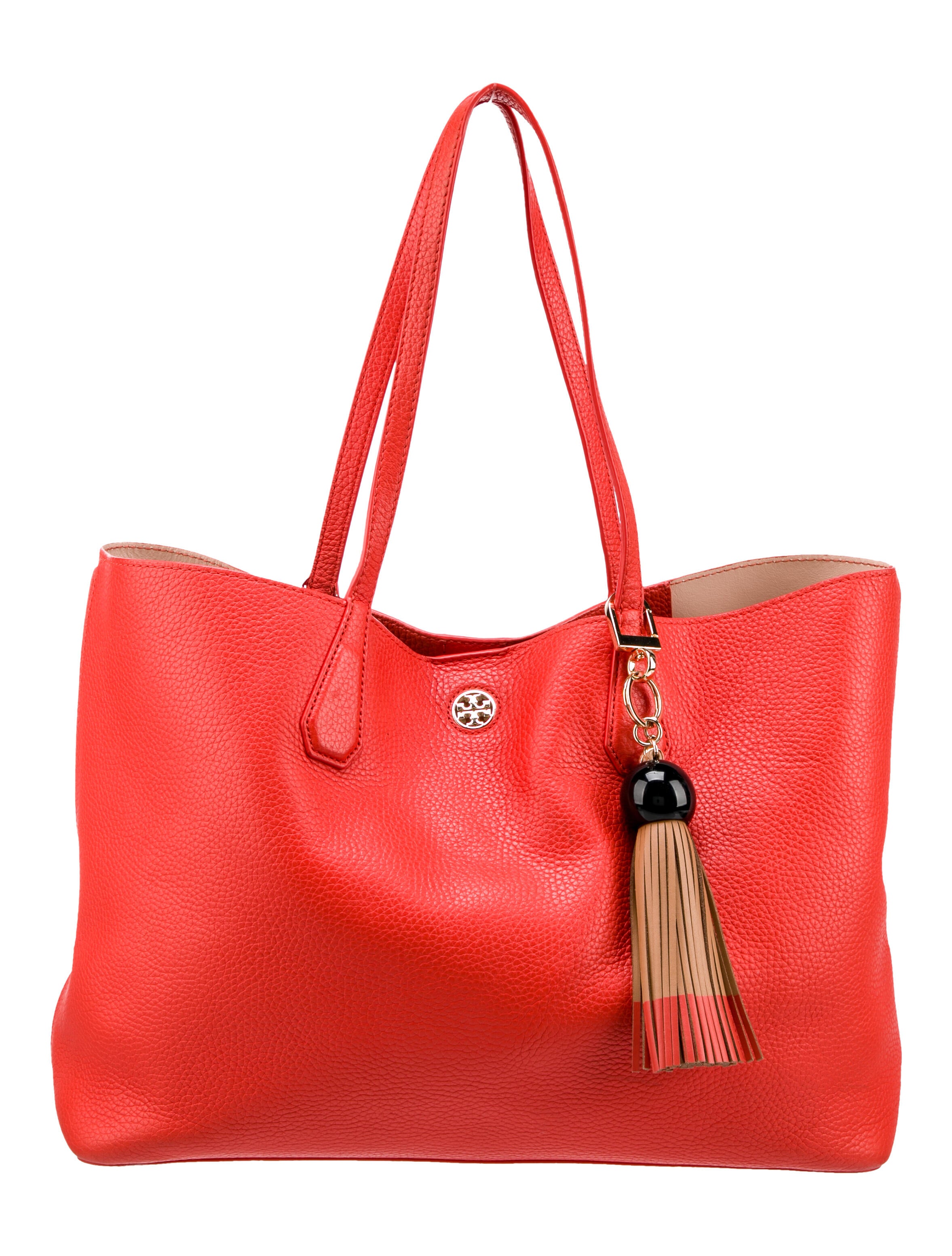 Tory Burch Leather Tote Bag - Red Totes, Handbags - WTO582695 | The ...