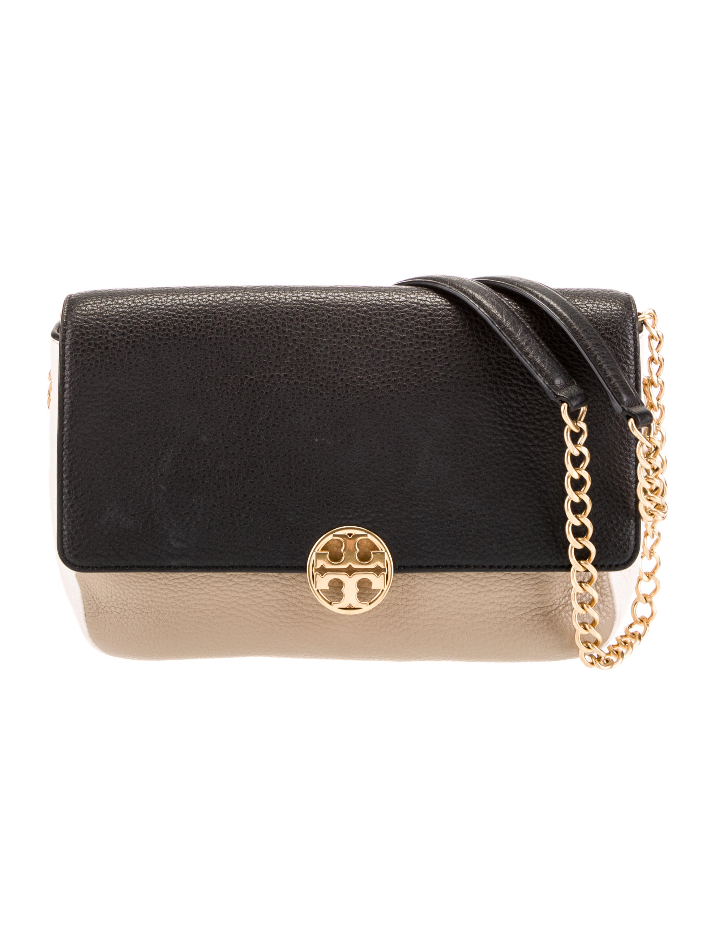 Tory Burch Leather Shoulder Bag - Black Shoulder Bags, Handbags ...