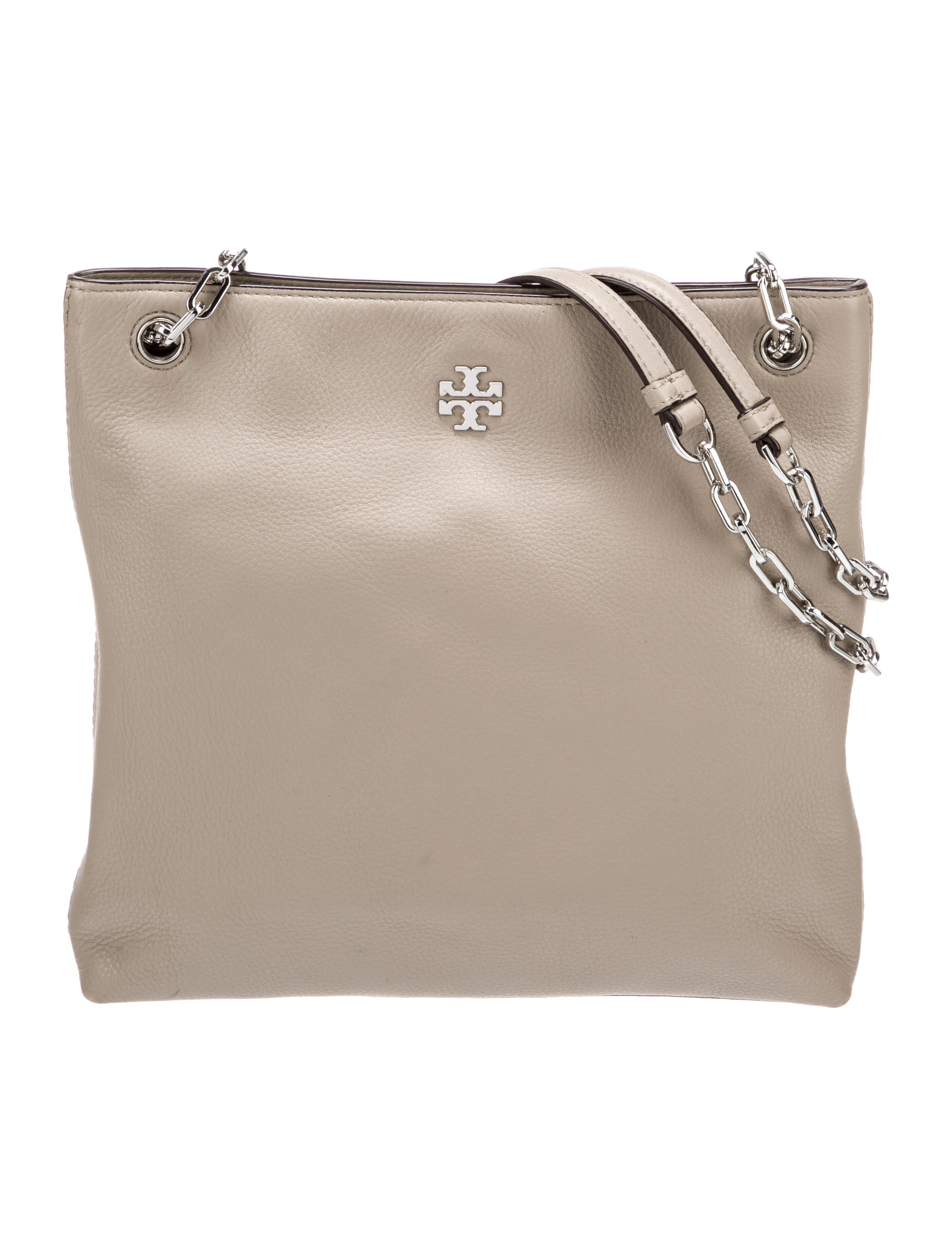 Tory Burch Leather Shoulder Bag - Neutrals Shoulder Bags, Handbags ...