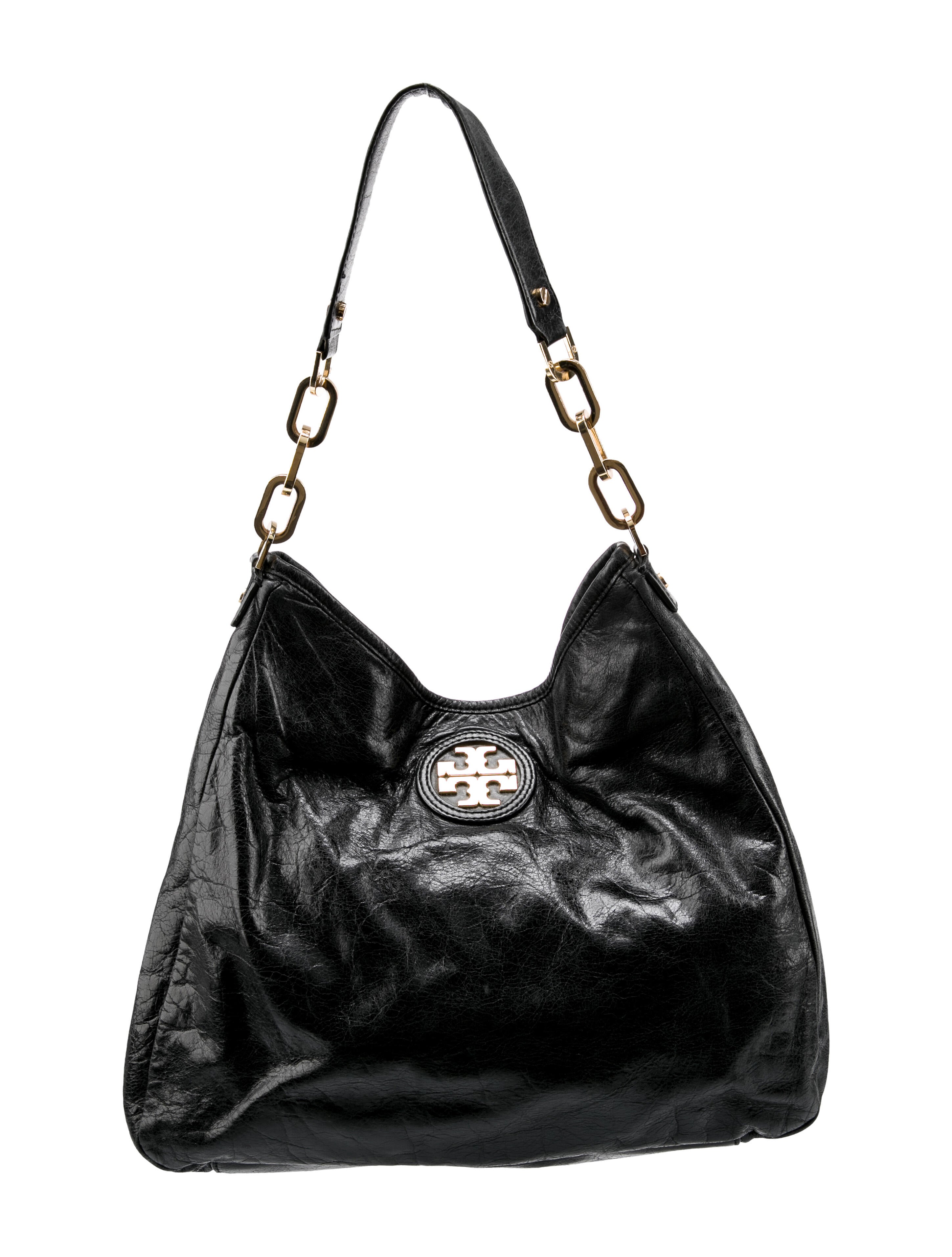 Tory Burch Leather Shoulder Bag - Black Shoulder Bags, Handbags ...