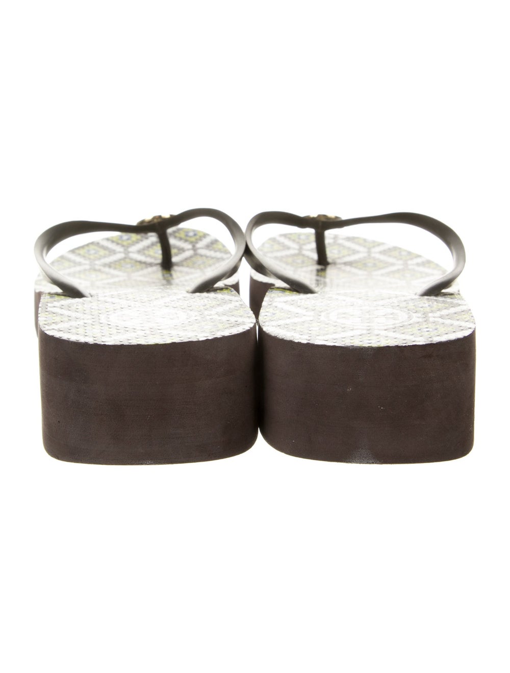 Tory Burch PVC Printed Flip Flops - Gem