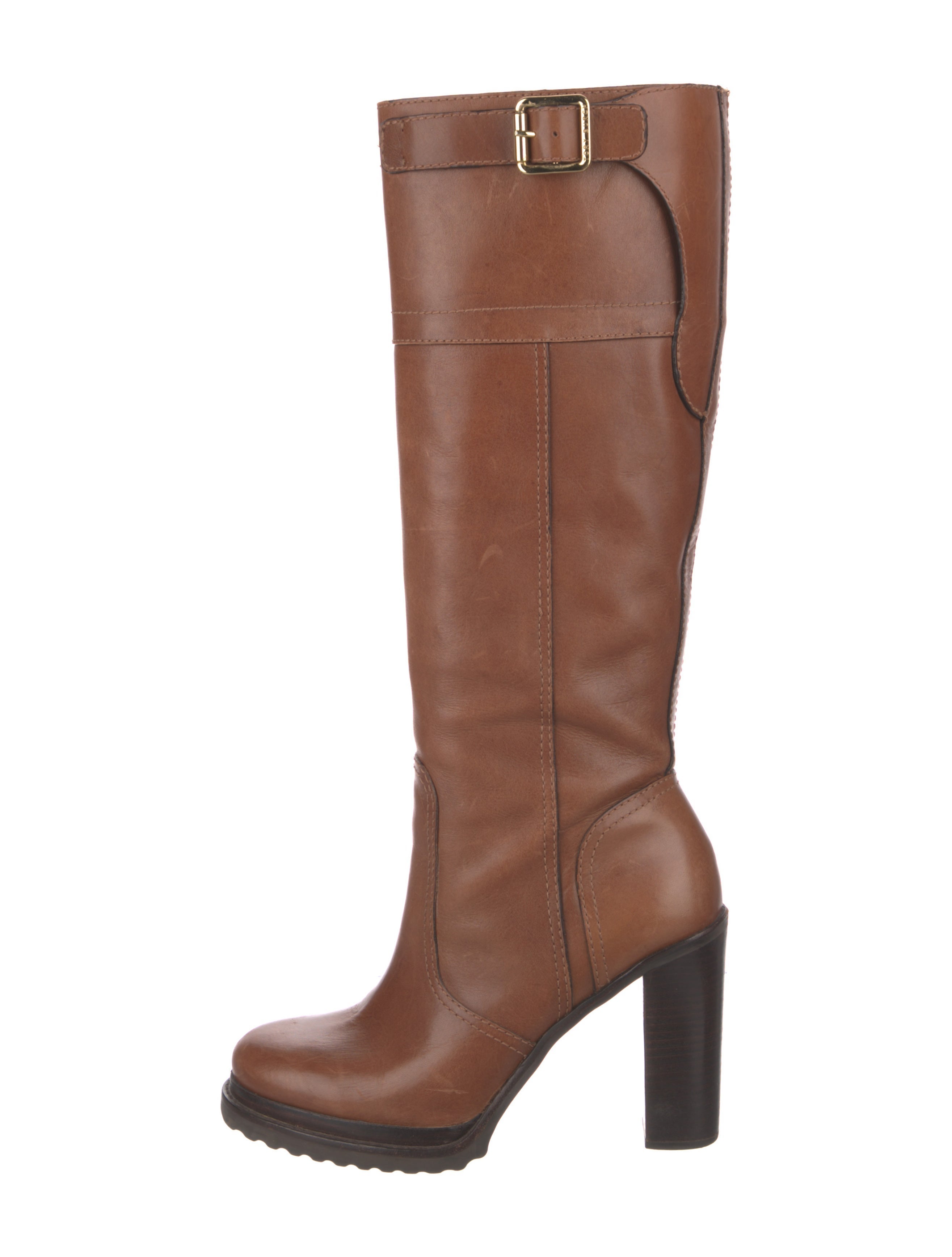 Tory Burch Leather Boots - Brown Boots, Shoes - WTO596039 | The RealReal
