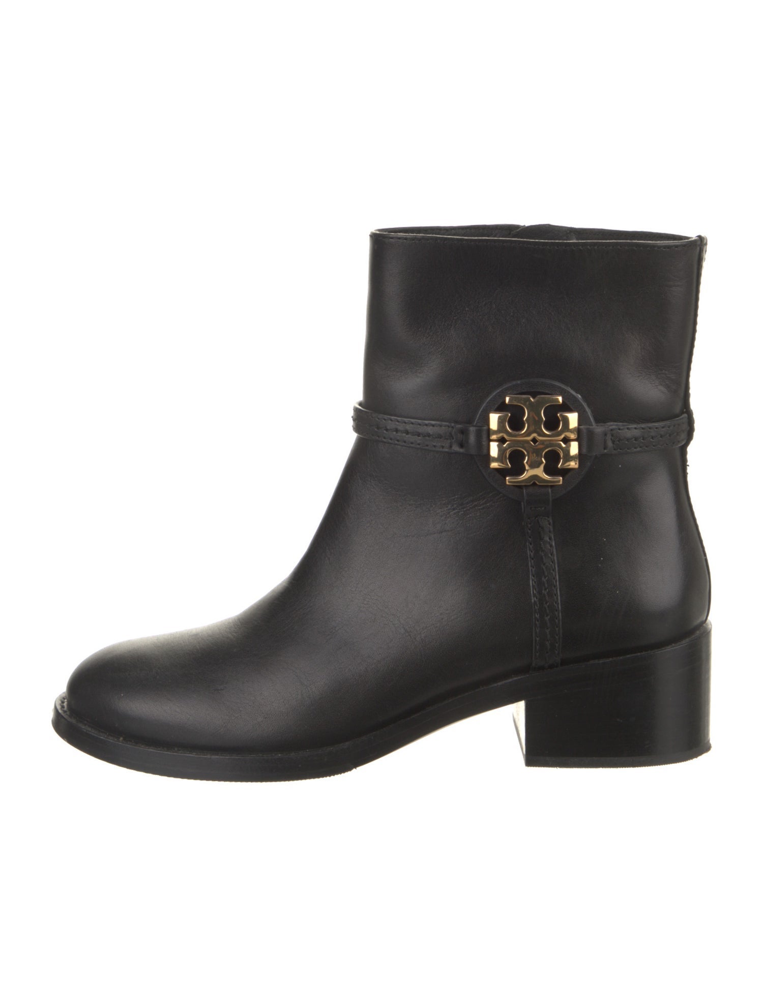 Tory Burch Leather Moto Boots - Black Boots, Shoes - WTO596314 | The ...