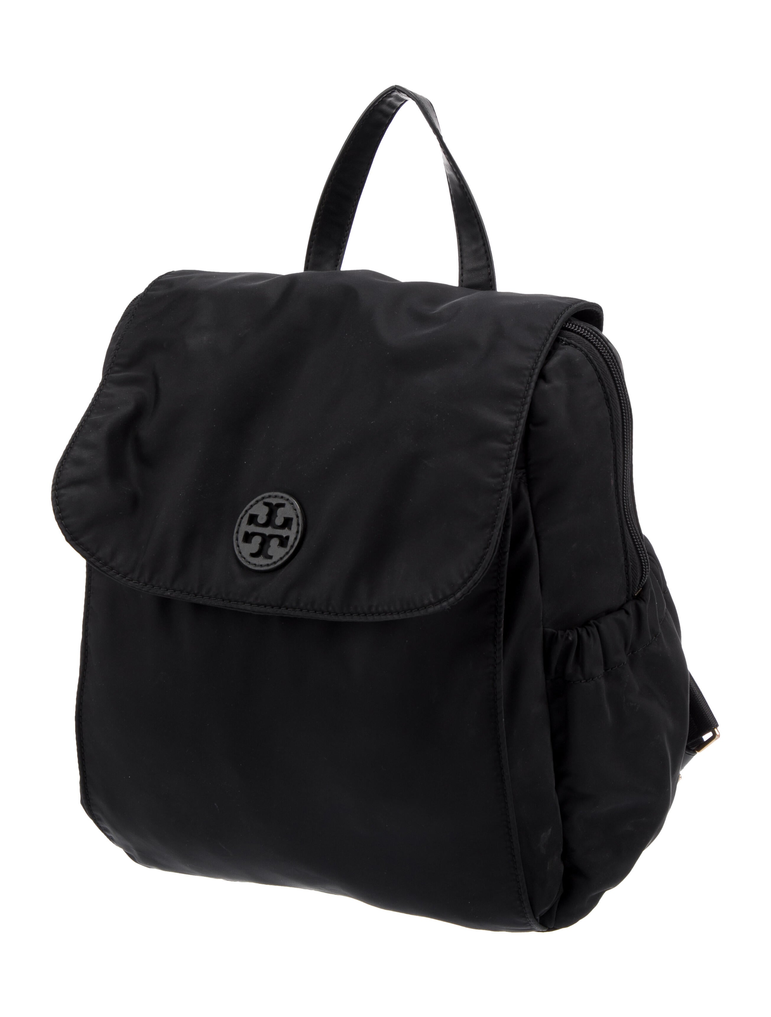 Tory Burch Raffia Leather Trimmed Backpack - Brown Backpacks, Handbags ...