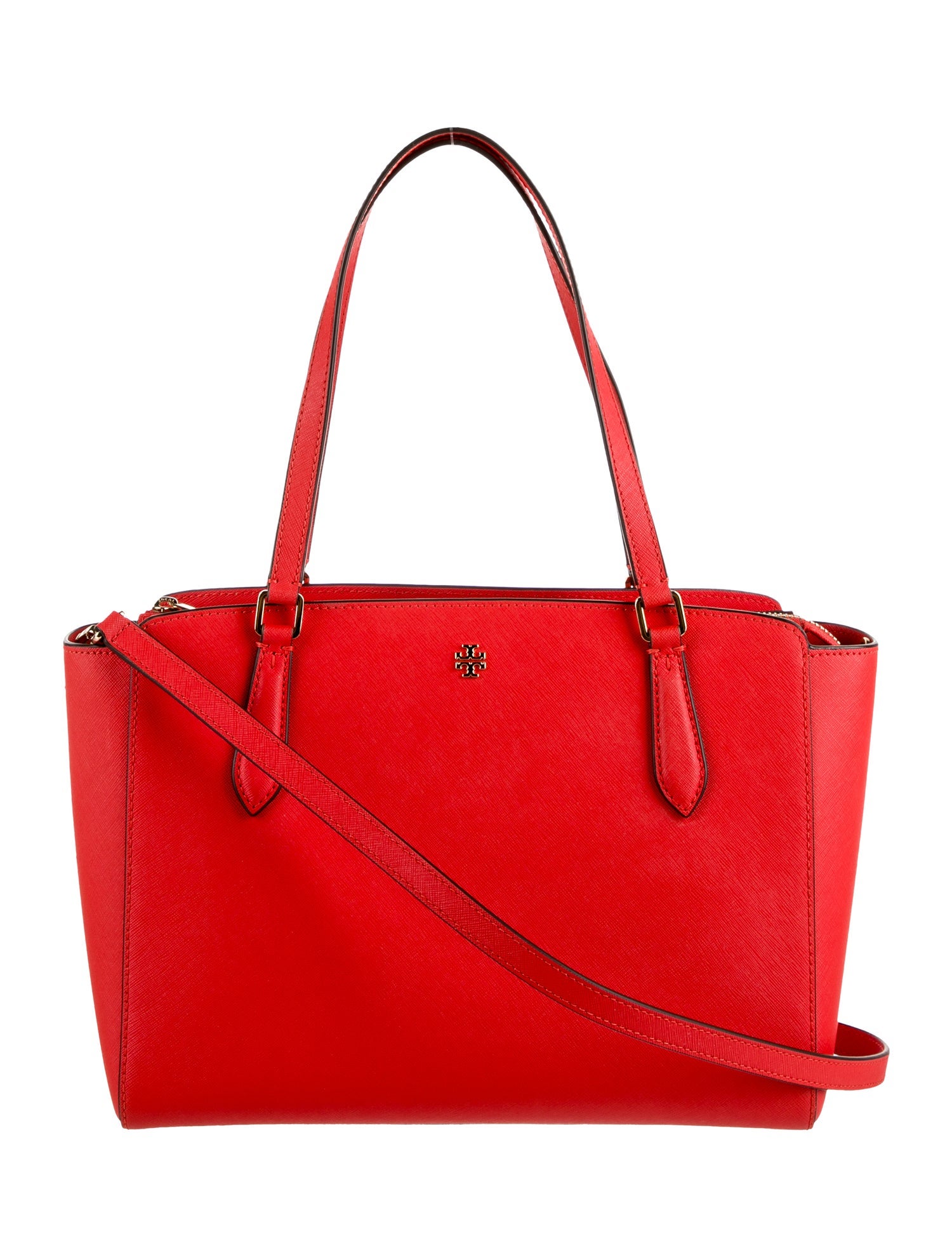 Tory Burch Saffiano Leather Tote Bag - Red Totes, Handbags - WTO598402 ...