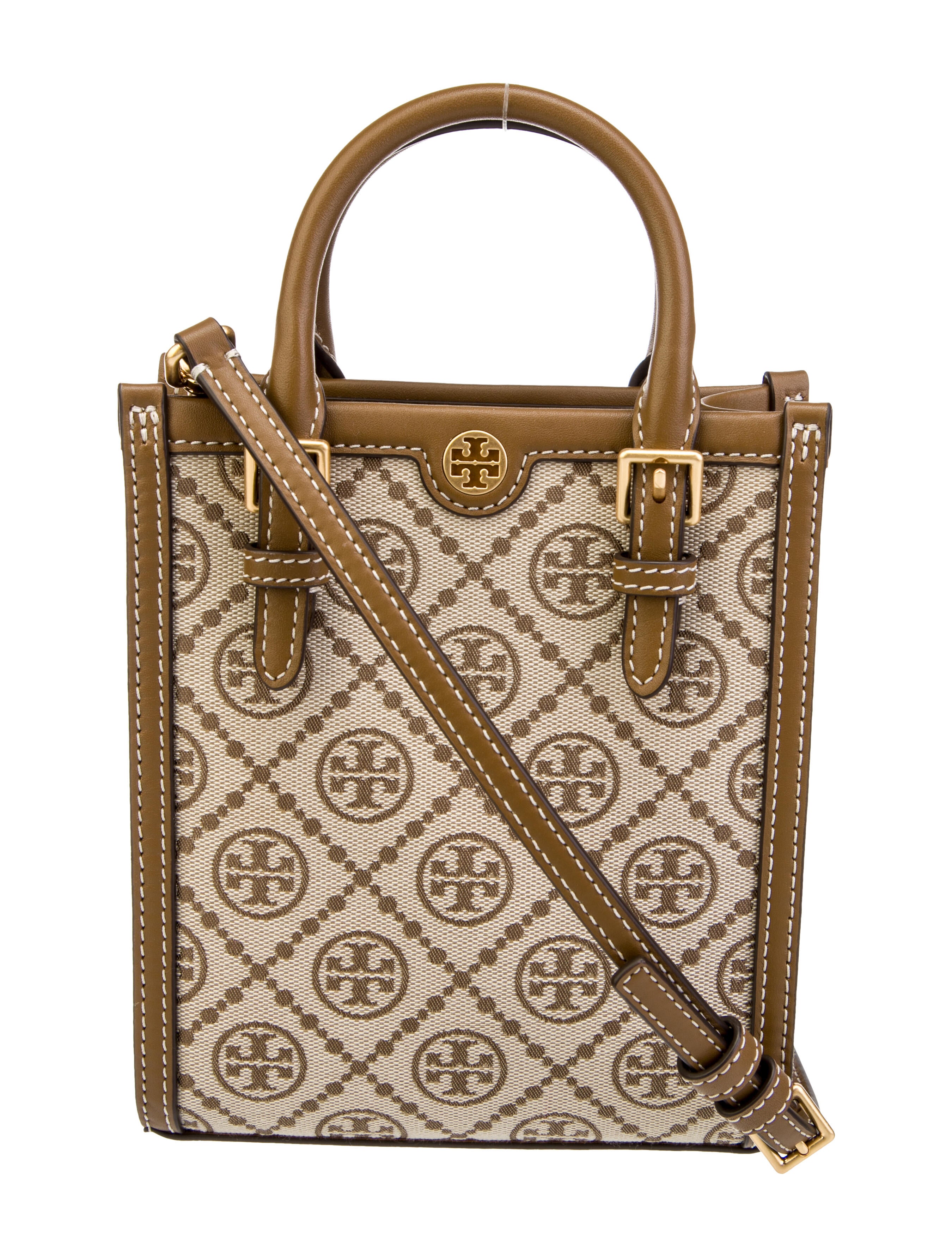 Tory Burch Logo Canvas Crossbody Bag - Neutrals Crossbody Bags ...