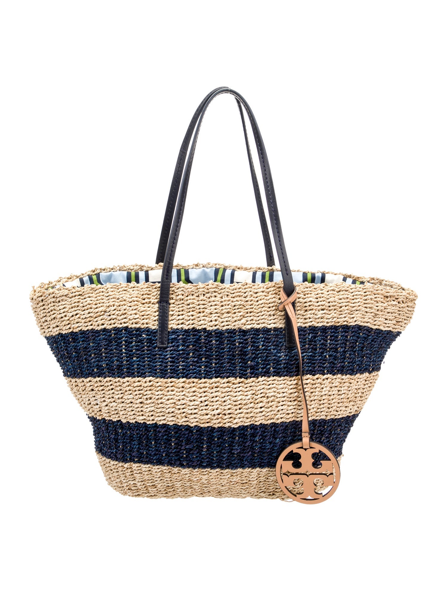 Tory Burch Raffia Tote Bag - Blue Totes, Handbags - WTO599461 | The ...