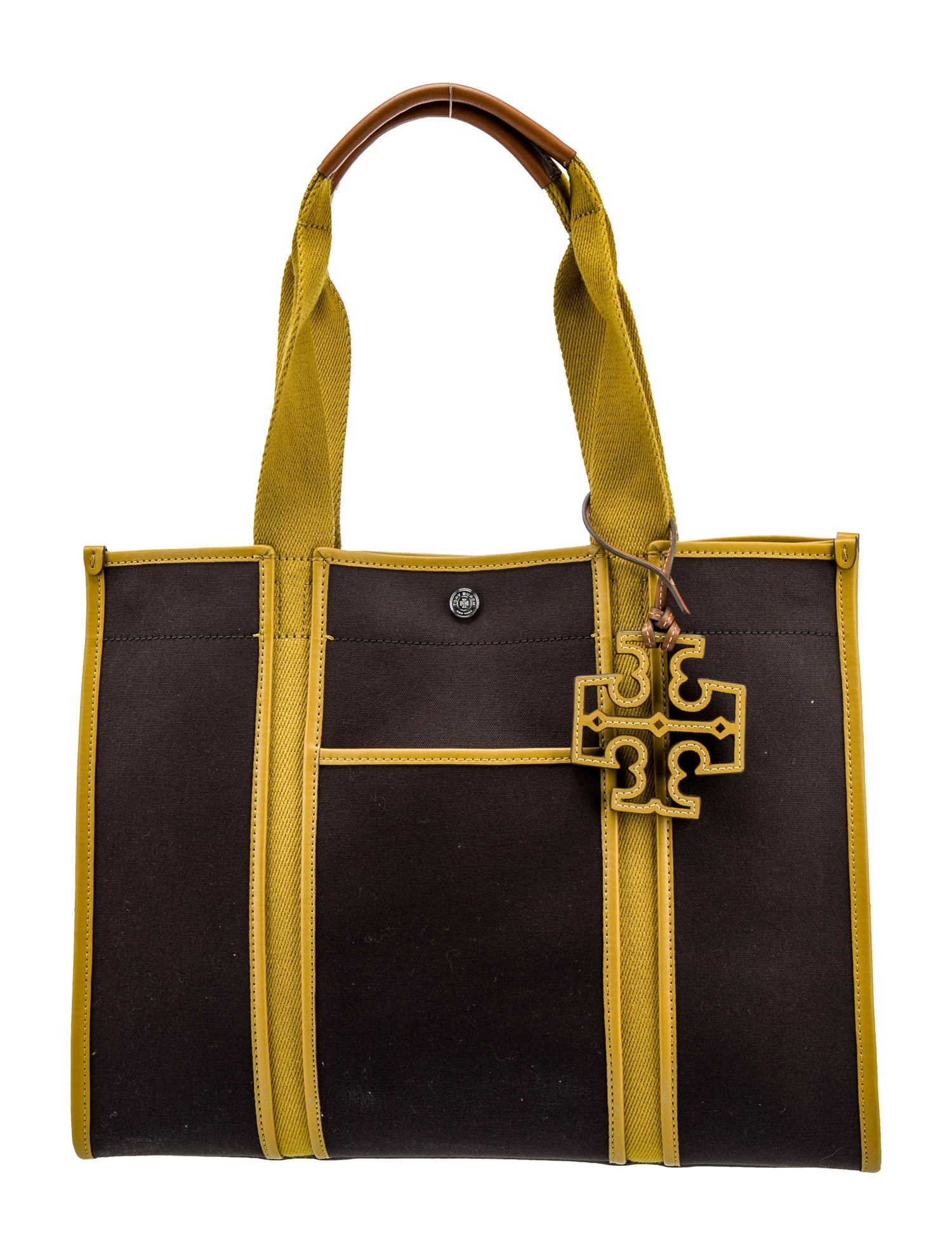 Tory Burch Canvas Tote Bag - Brown Totes, Handbags - WTO602832 | The ...