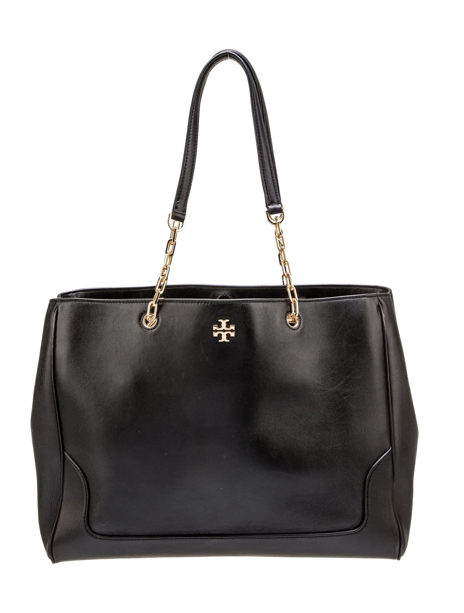 Tory Burch Leather Tote Bag - Black Totes, Handbags - WTO603436 | The ...