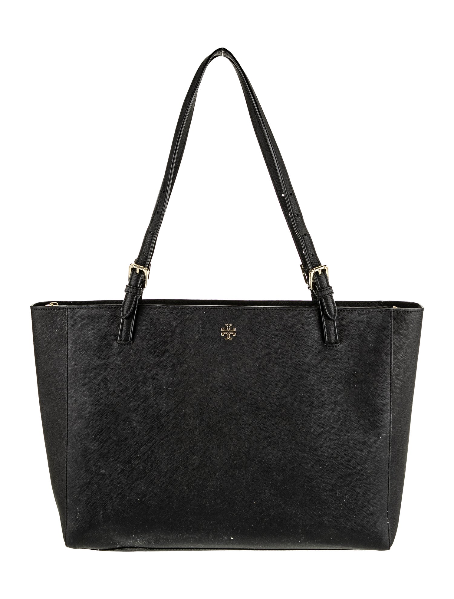 Tory Burch Leather Tote Bag - Black Totes, Handbags - WTO605457 | The ...