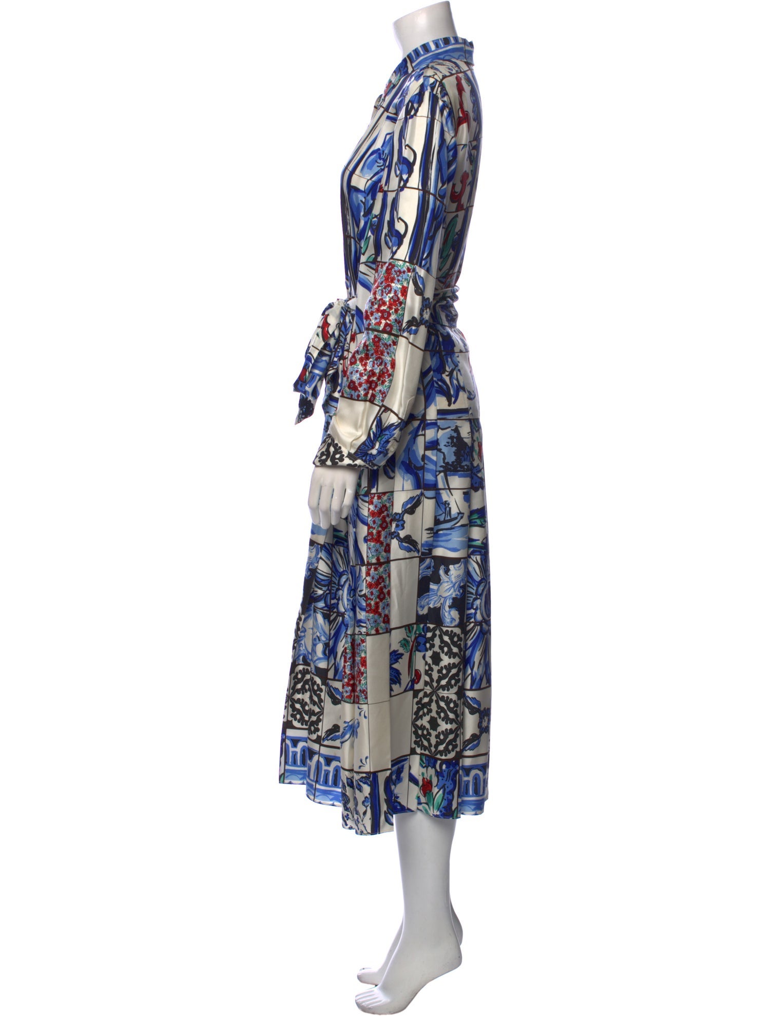 Tory Burch Silk Long Dress - Blue Dresses, Clothing - WTO605751 | The ...