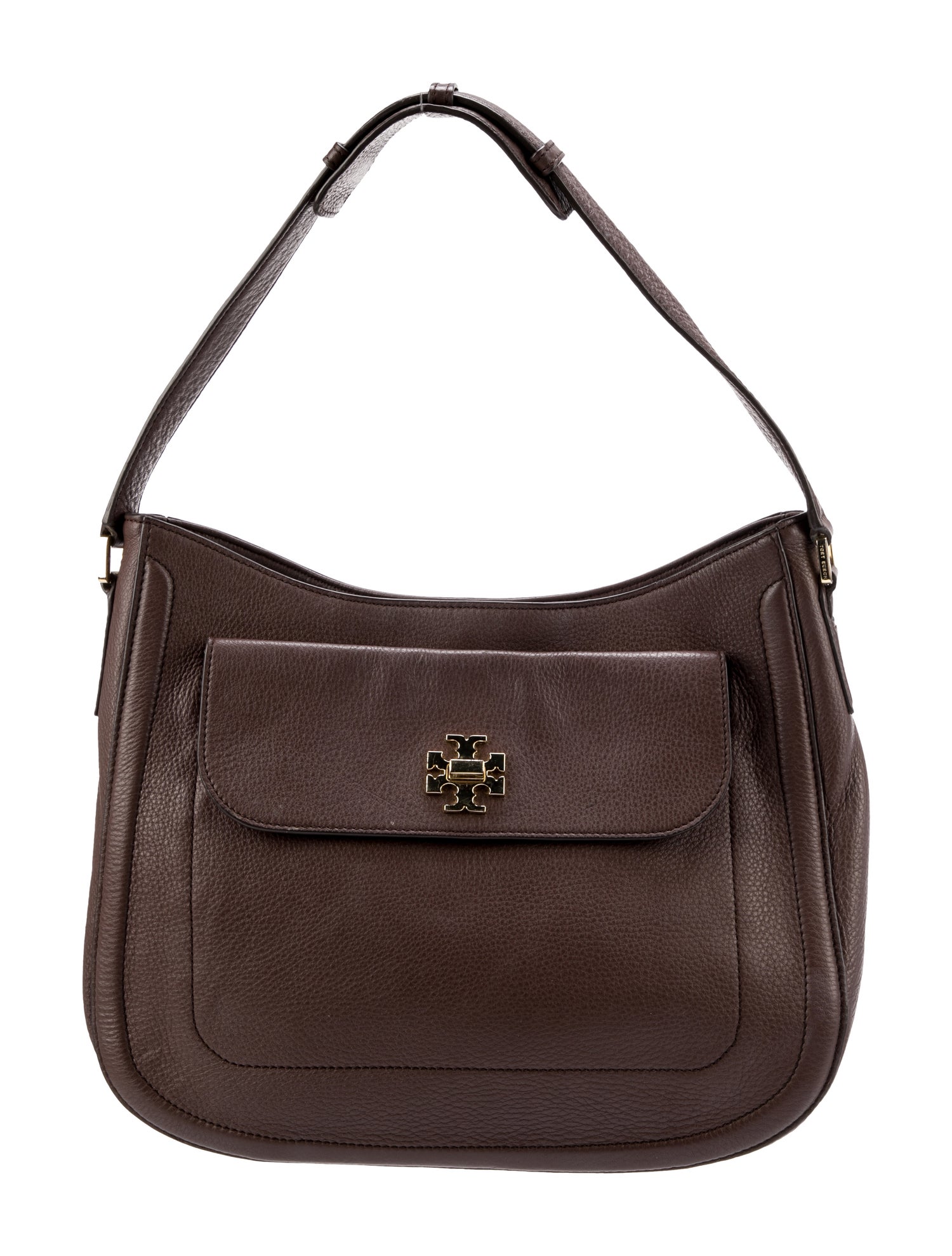 Tory Burch Leather Shoulder Bag - Brown Shoulder Bags, Handbags ...