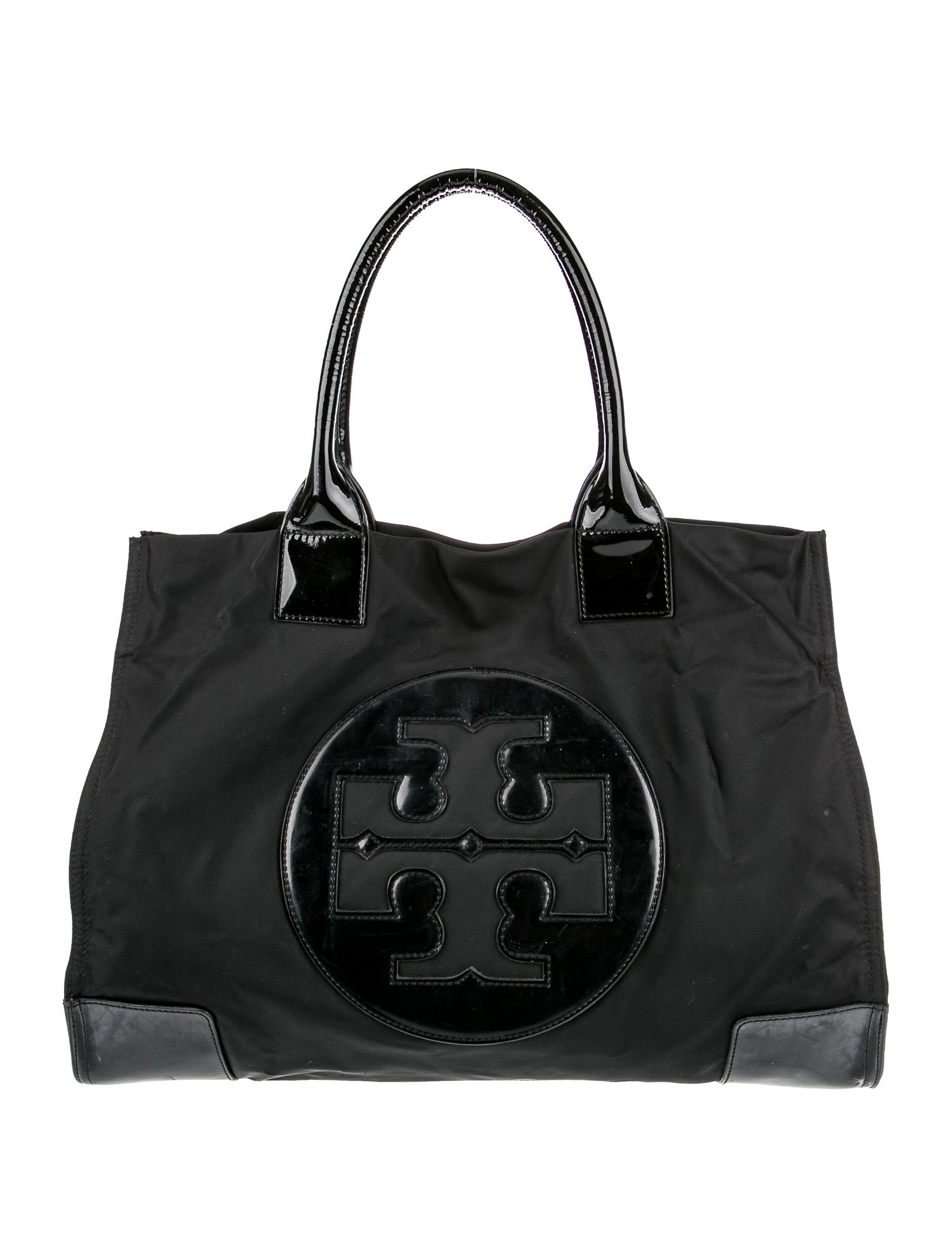 Tory Burch Logo Nylon Tote Bag - Black Totes, Handbags - WTO606272 ...