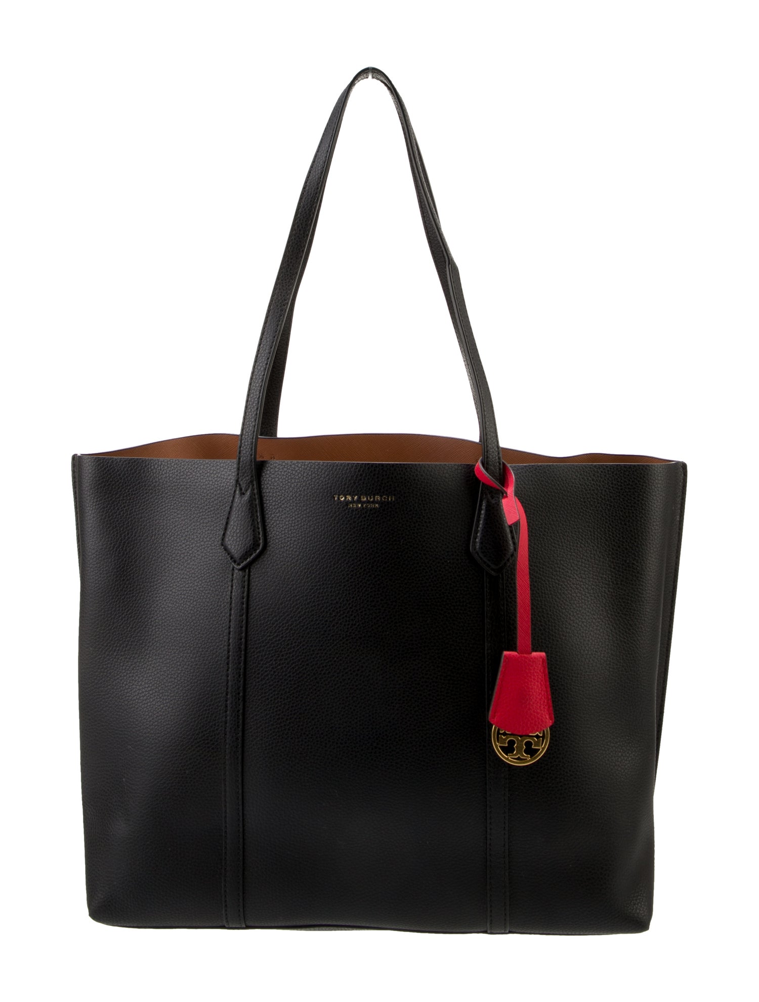 Tory Burch Solid Leather Tote Bag - Totes, Handbags | The RealReal