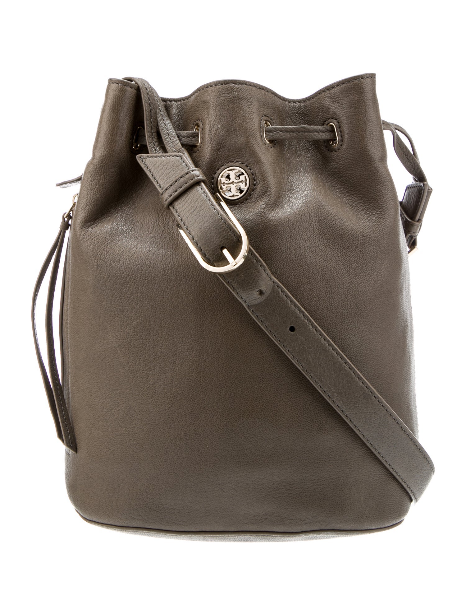 Tory Burch Leather Bucket Bag - Neutrals Bucket Bags, Handbags ...