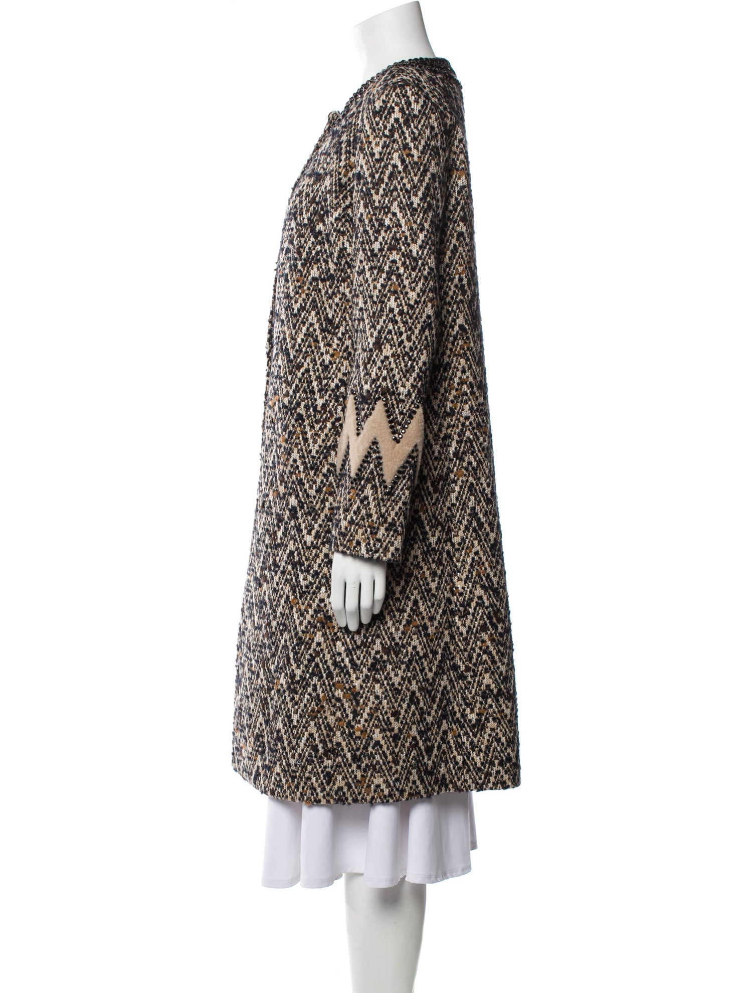 Zero + Maria Cornejo Tweed Pattern Coat - Black Coats, Clothing ...