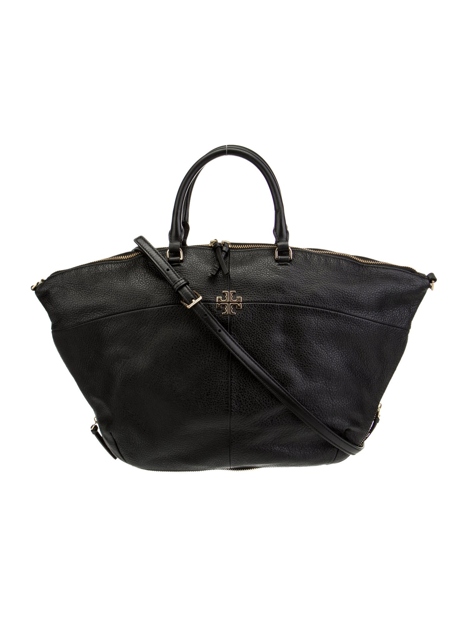 Tory Burch Leather Shoulder Bag - Black Shoulder Bags, Handbags ...
