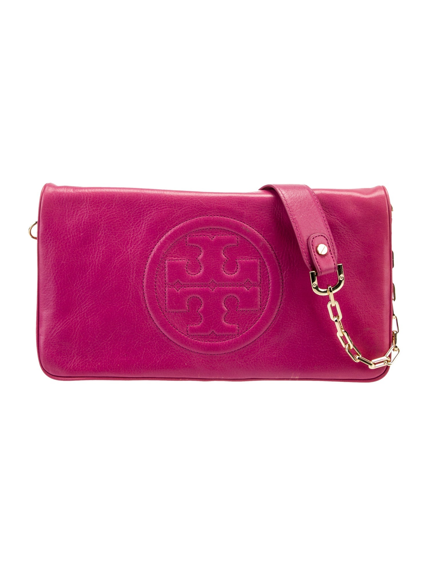 Tory Burch Leather Shoulder Bag - Pink Shoulder Bags, Handbags ...