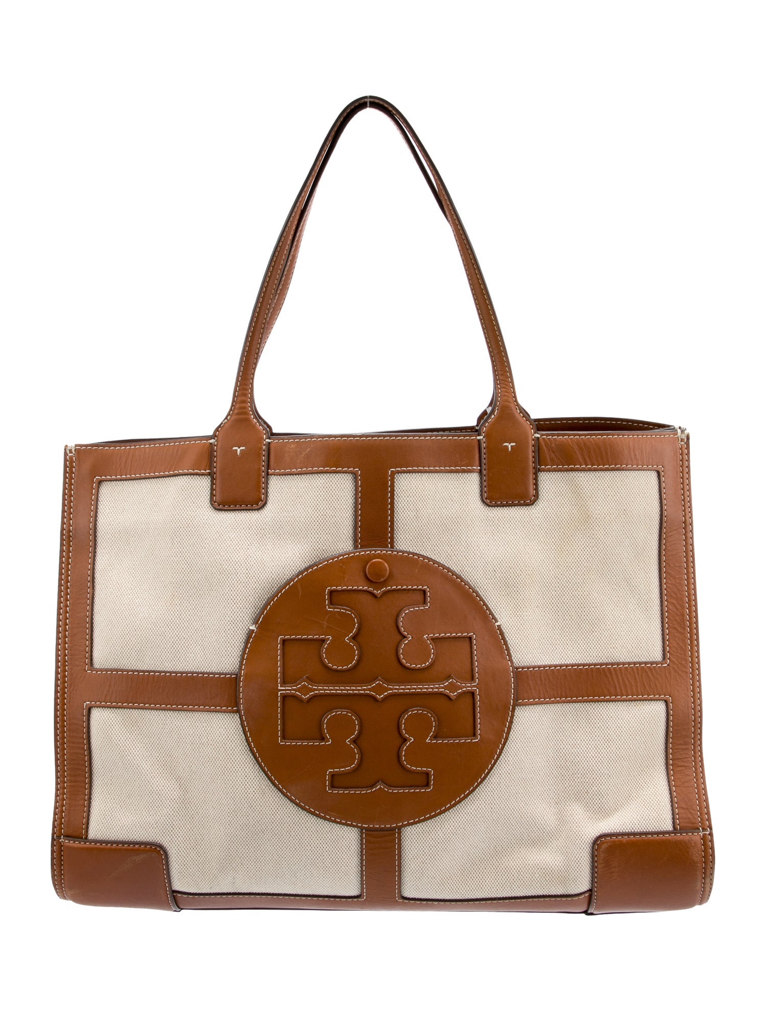 Tory Burch Canvas Tote Bag - Brown Totes, Handbags - WTO614155 | The ...