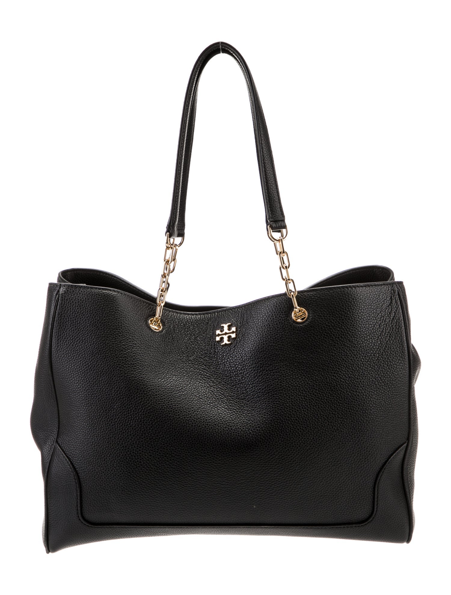 Tory Burch Leather Tote Bag - Black Totes, Handbags - WTO616364 | The ...