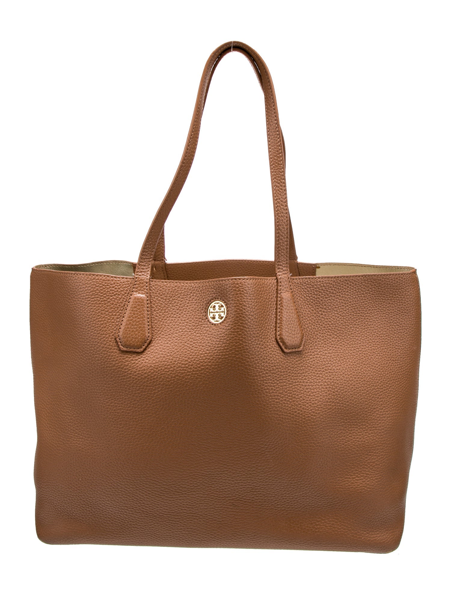 Tory Burch Large Leather Tote - Brown Totes, Handbags - WTO617035 | The ...