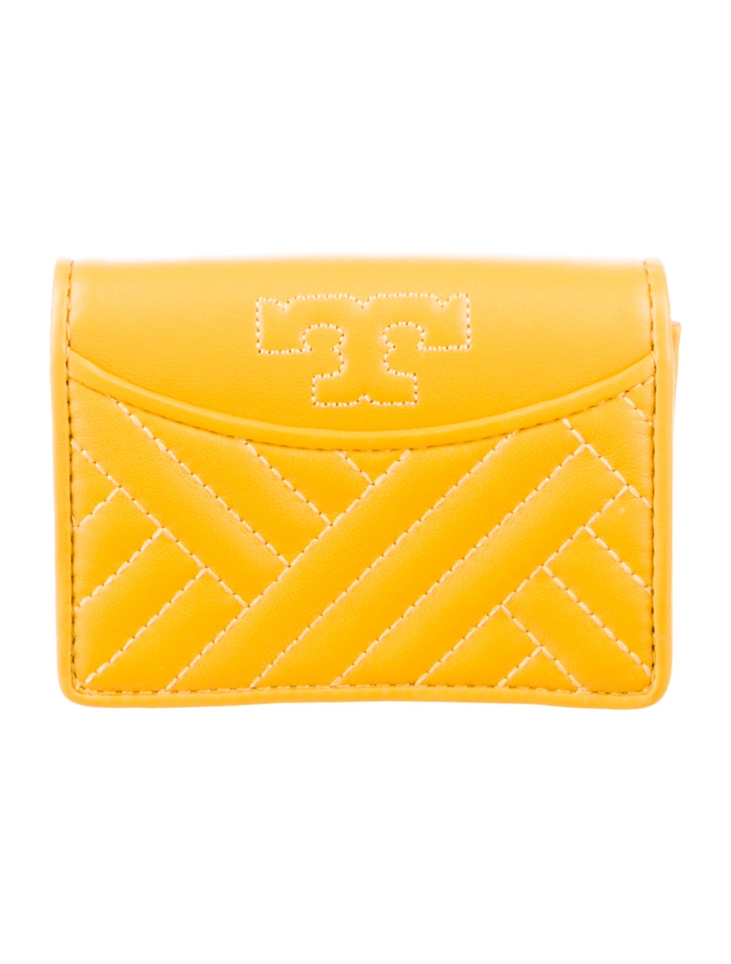 Tory Burch Leather Wallet - Yellow Wallets, Accessories - WTO617317 ...