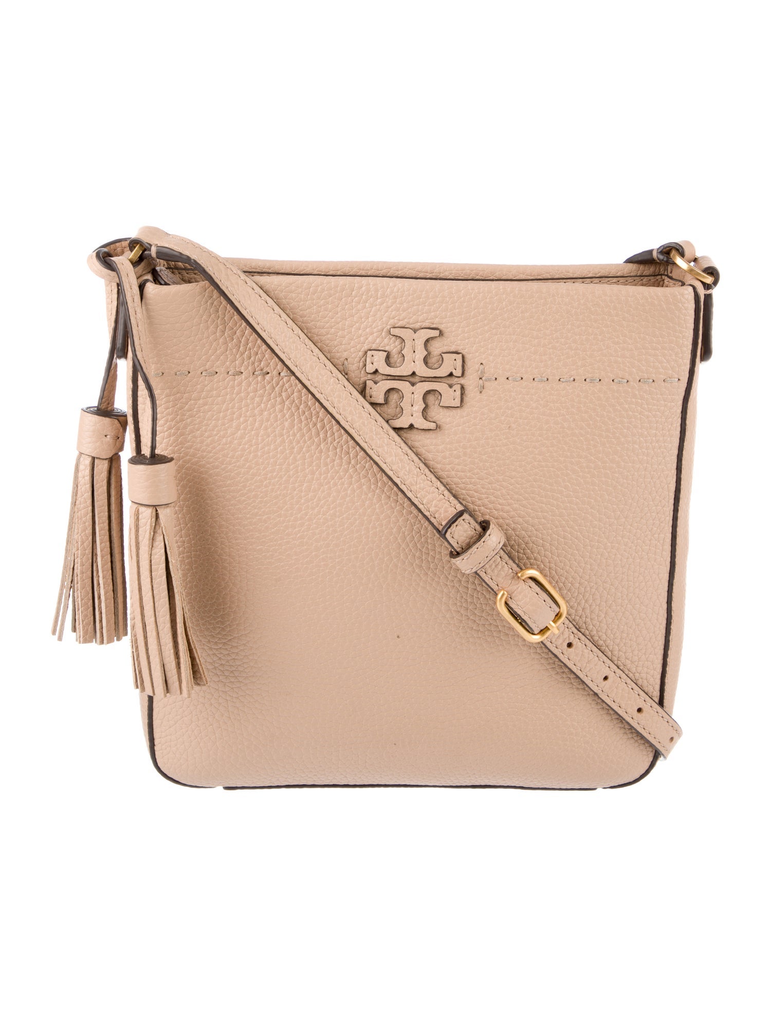 Tory Burch Leather Crossbody Bag - Neutrals Crossbody Bags, Handbags ...