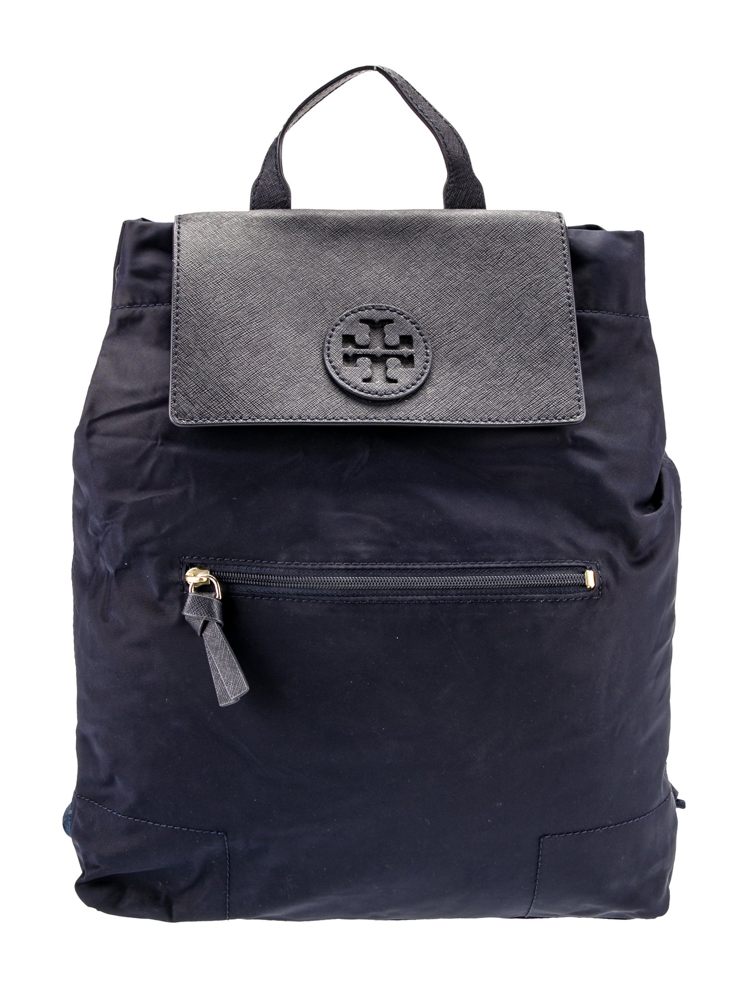 Tory Burch Nylon Leather Trim Backpack - Black Backpacks, Handbags ...