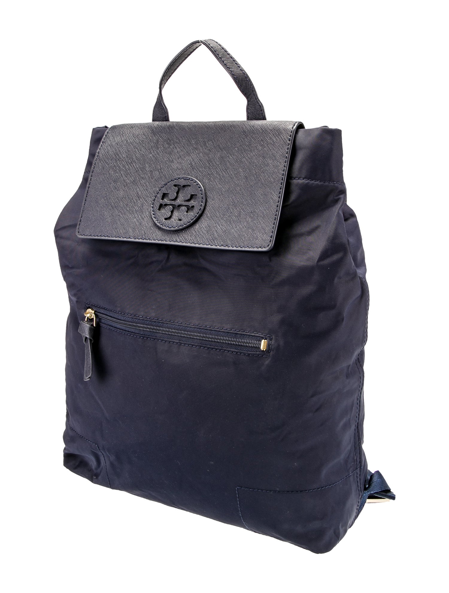 Tory Burch Nylon Leather Trim Backpack - Black Backpacks, Handbags ...
