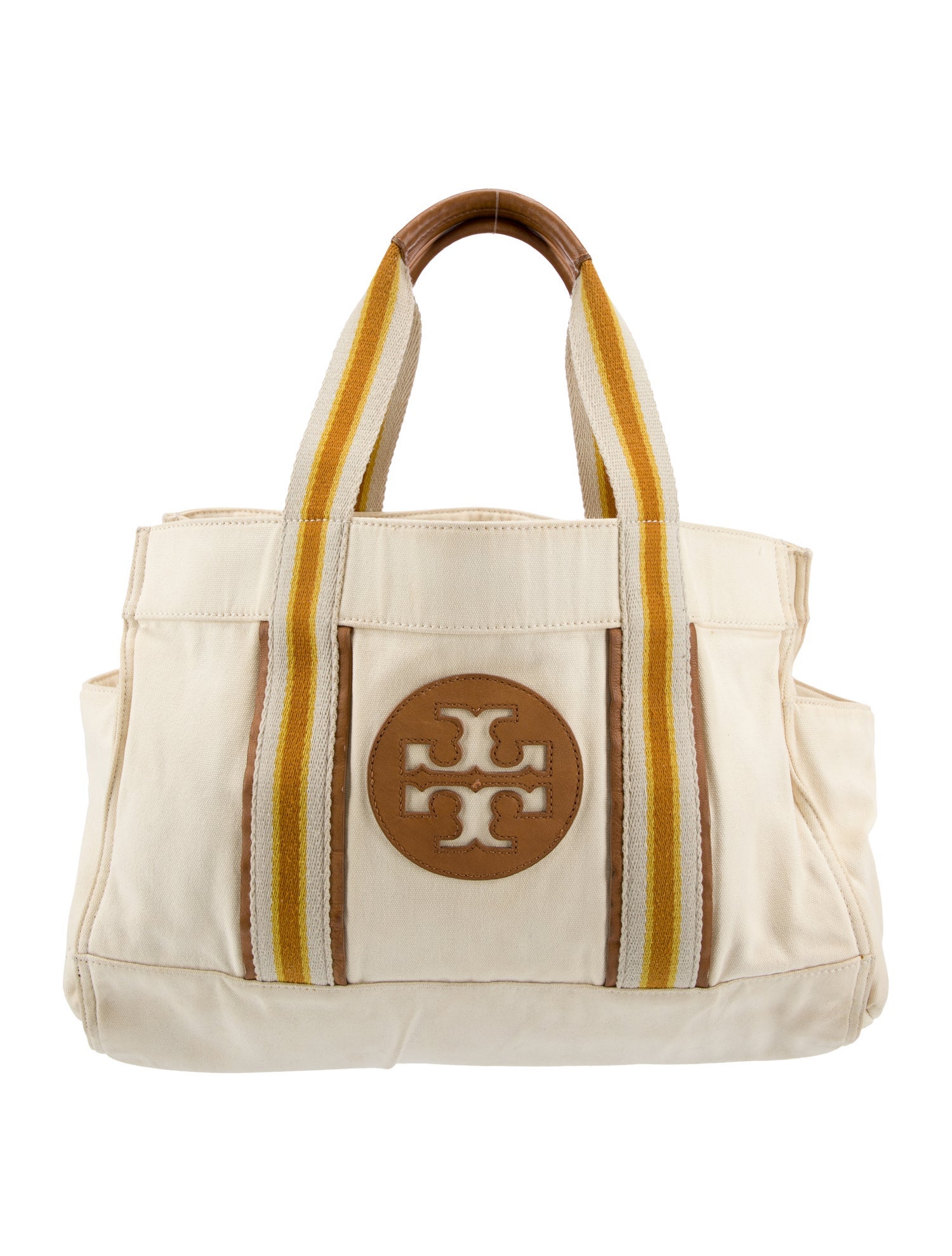 Tory Burch Canvas Tote Bag - Neutrals Totes, Handbags - WTO623028 | The ...