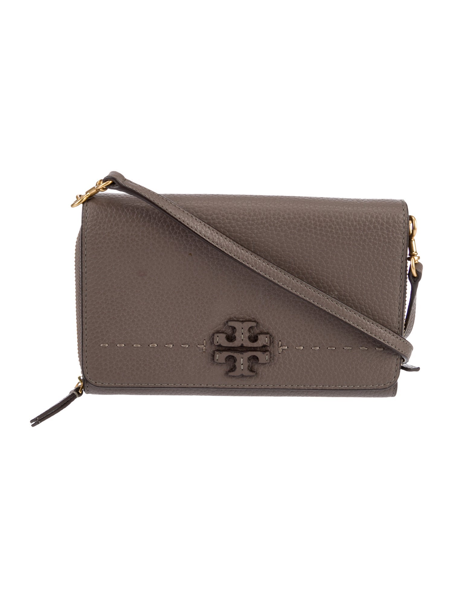 Tory Burch Solid Leather Crossbody Bag - Black Crossbody Bags, Handbags ...