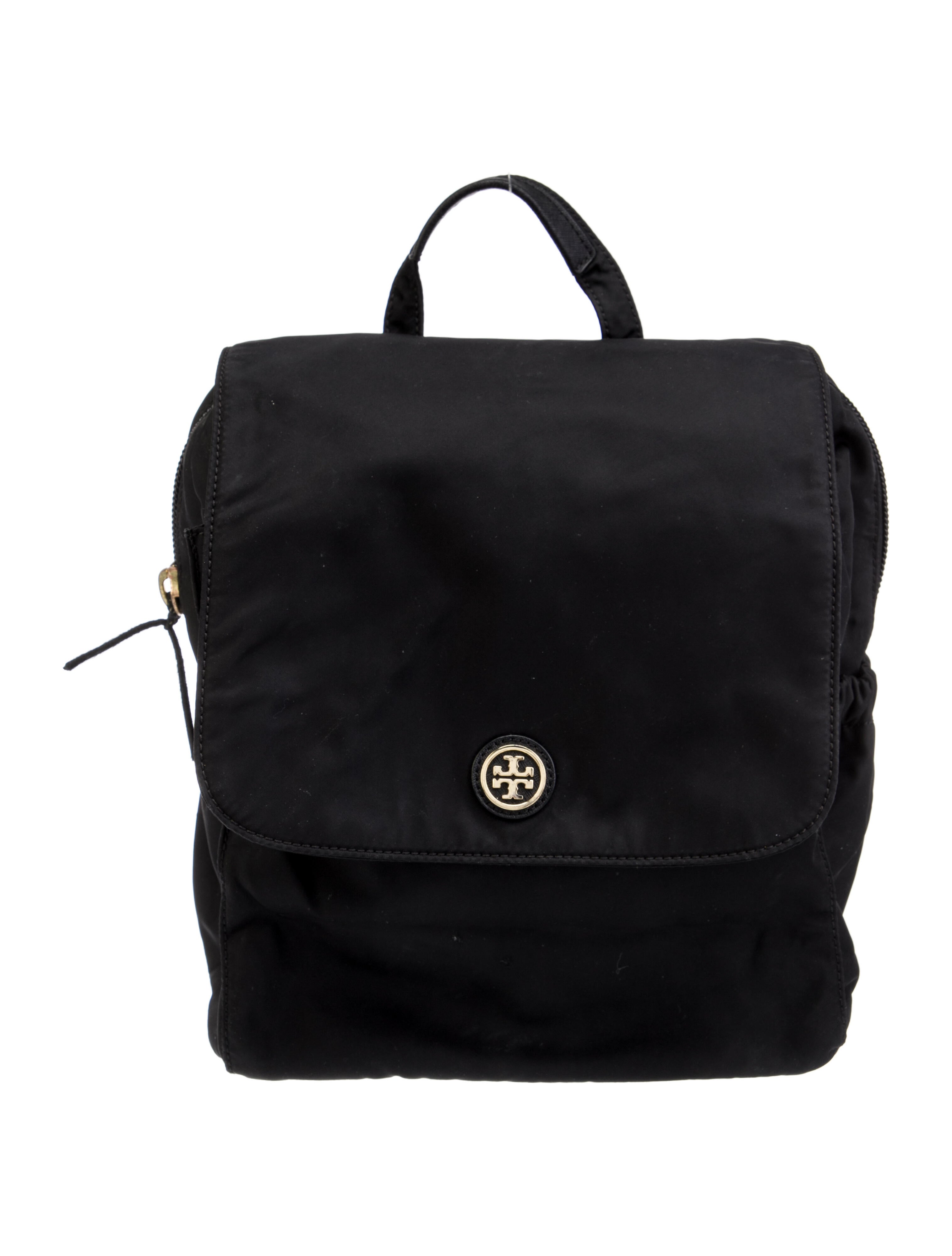 Tory Burch Nylon Flap Backpack - Black Backpacks, Handbags - WTO626880 ...