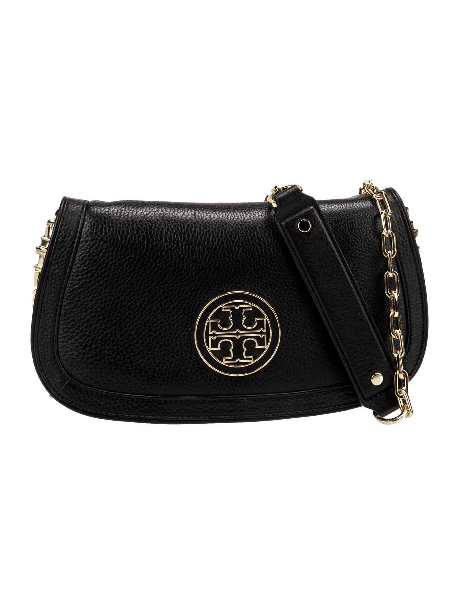 Longchamp Leather Chain-link Crossbody Bag w/ Tags - Black Crossbody ...