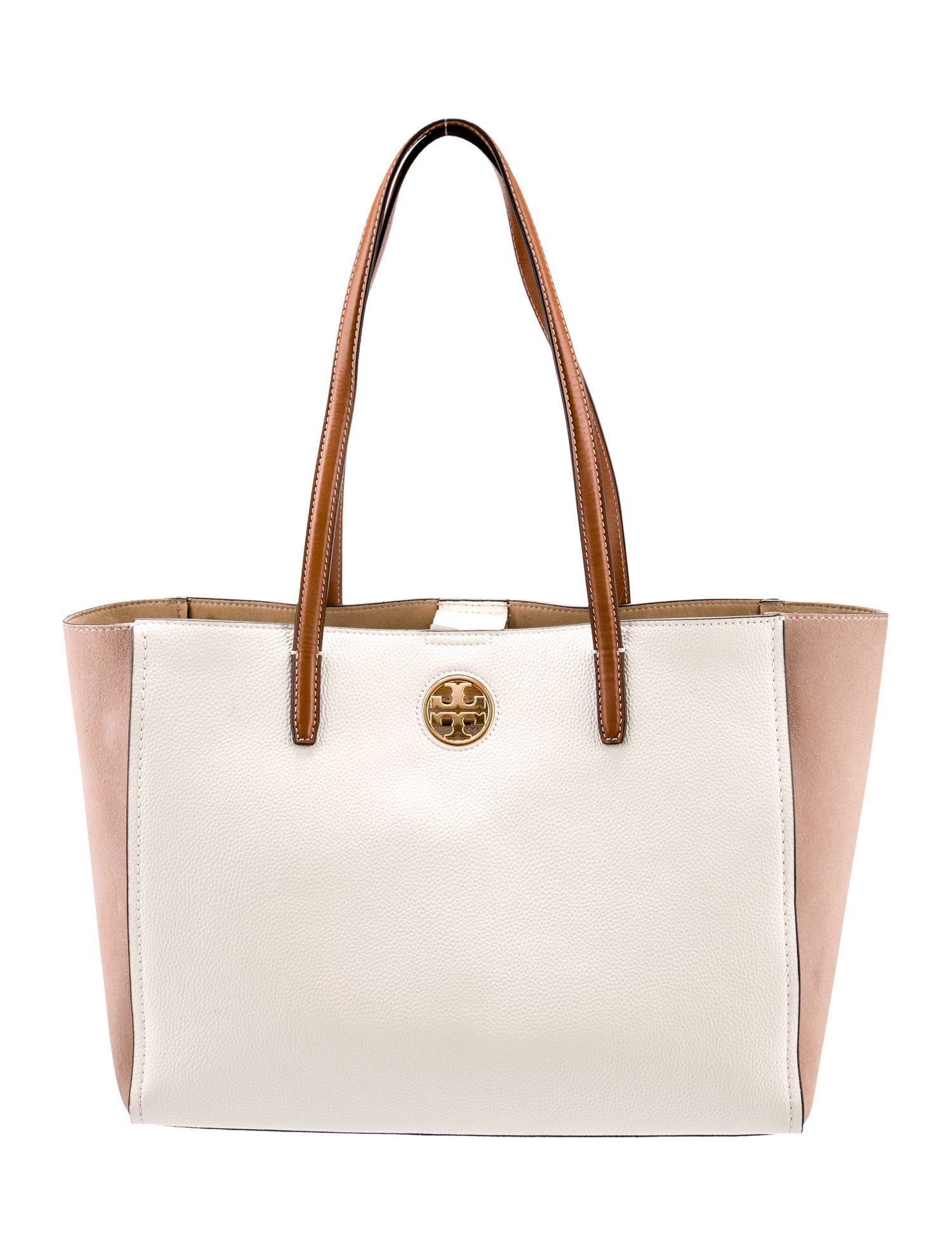 Tory Burch Leather Tote Bag - Neutrals Totes, Handbags - WTO635062 ...