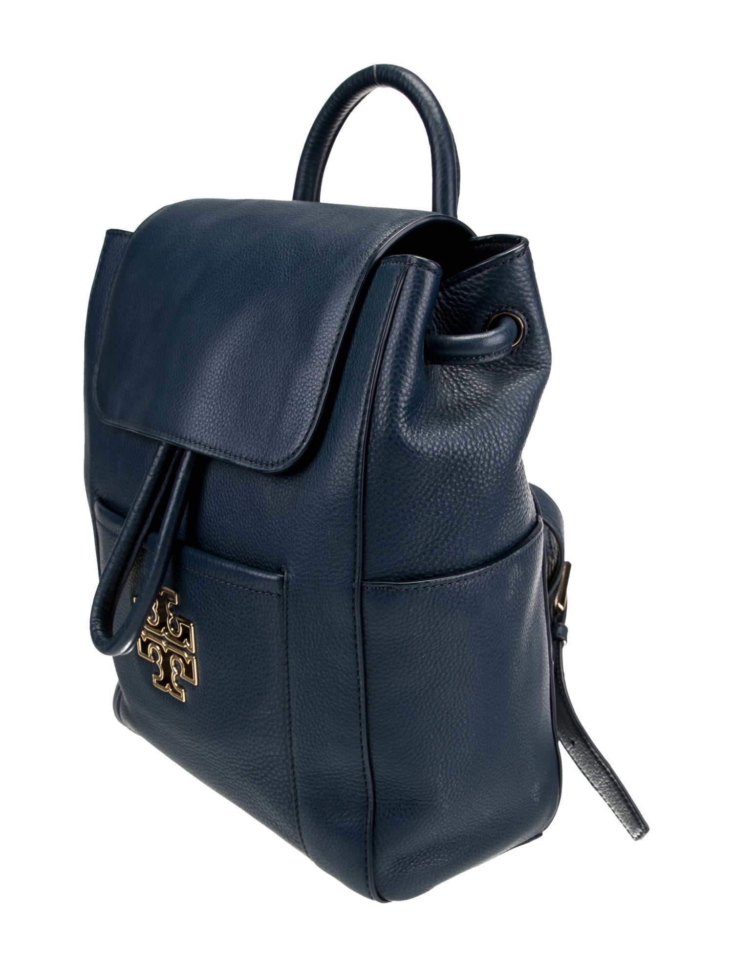 Tory Burch Solid Leather Backpack - Black Backpacks, Handbags ...