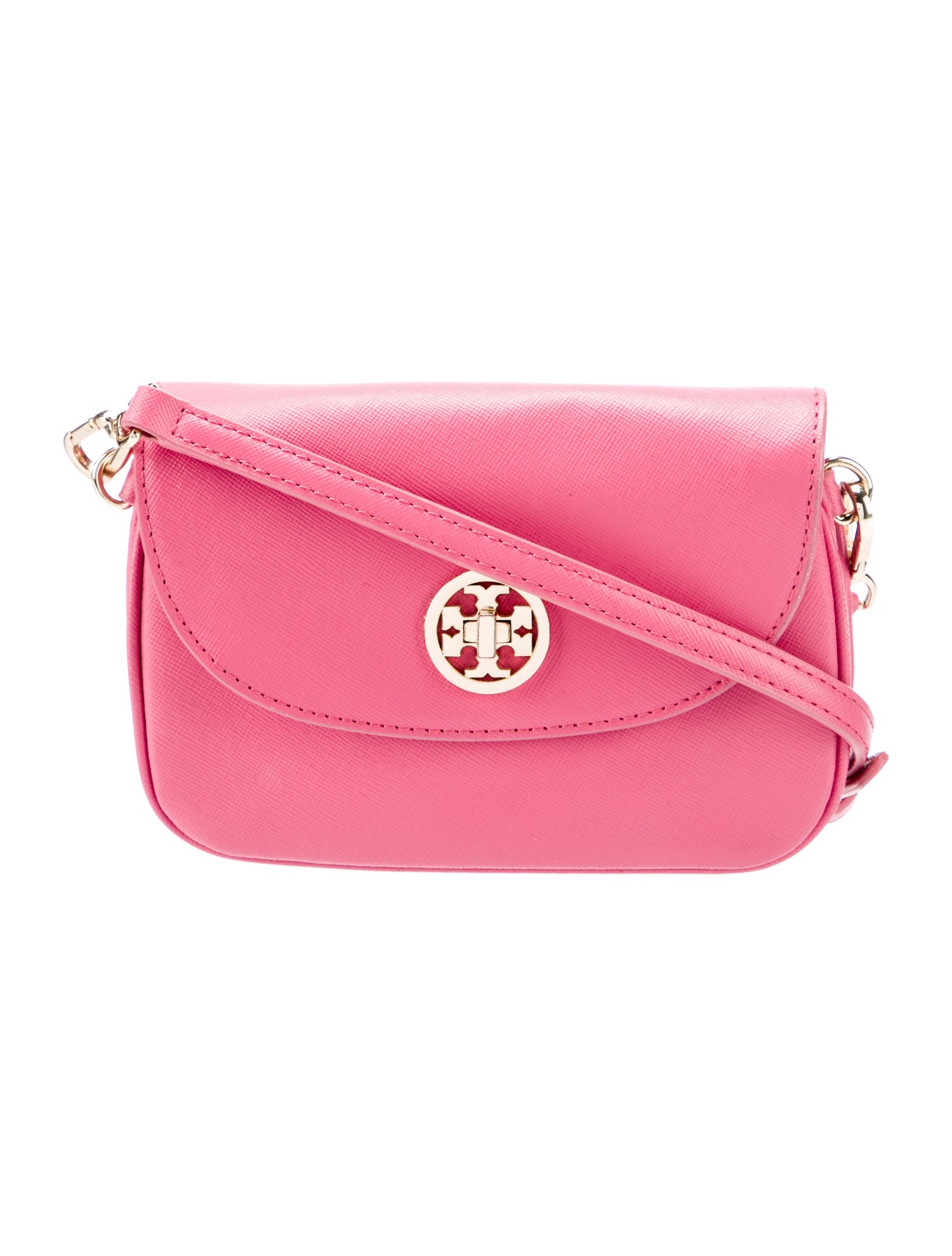Tory Burch Leather Crossbody Bag - Pink Crossbody Bags, Handbags ...