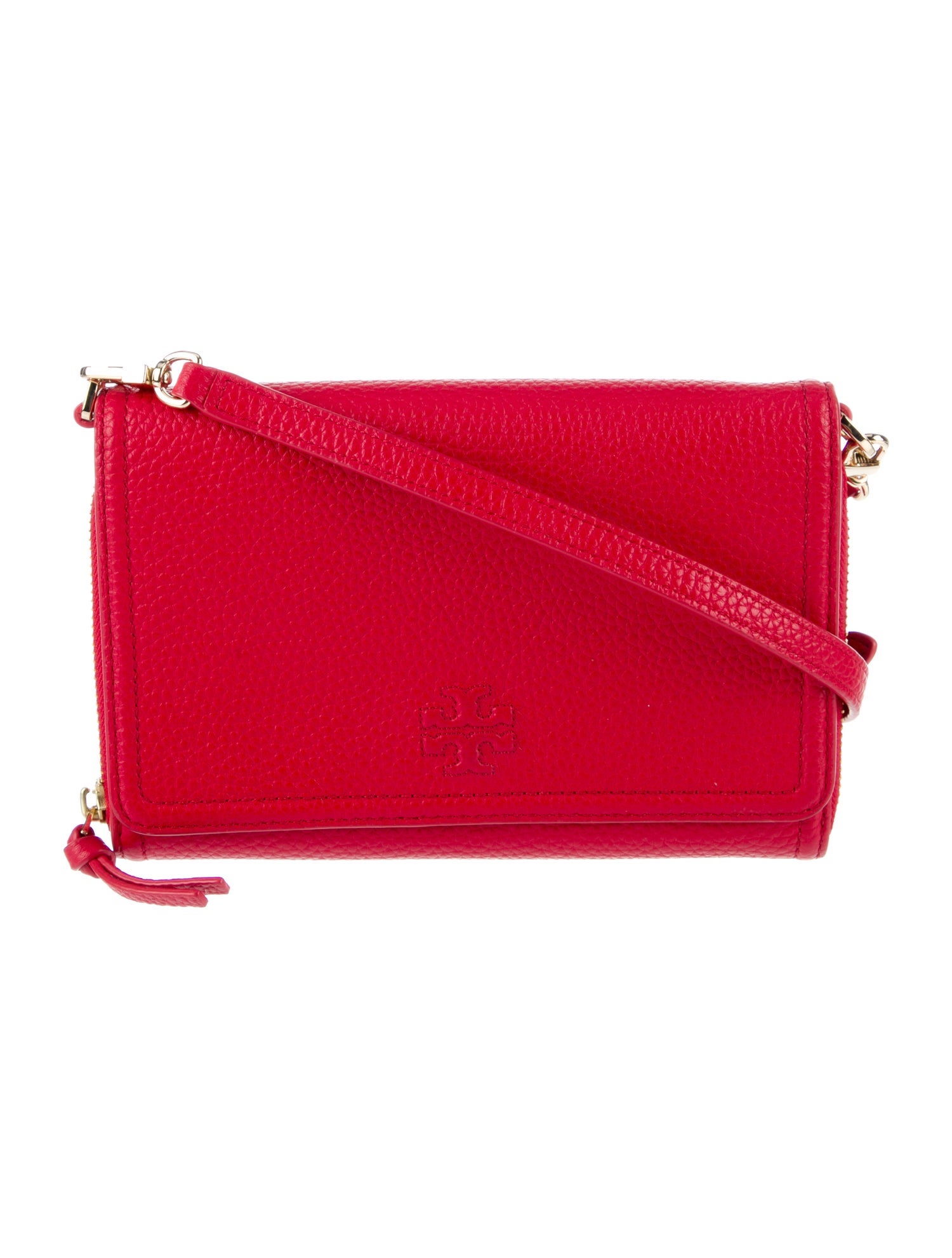 Tory Burch Leather Crossbody Bag - Red Crossbody Bags, Handbags ...