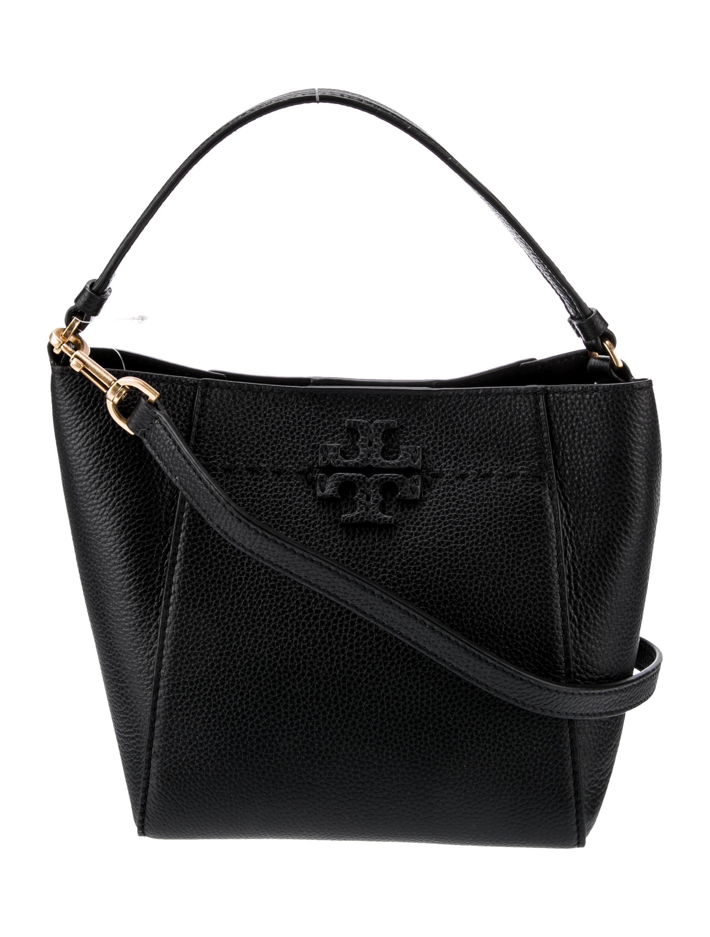 Tory Burch Leather Shoulder Bag - Black Shoulder Bags, Handbags ...