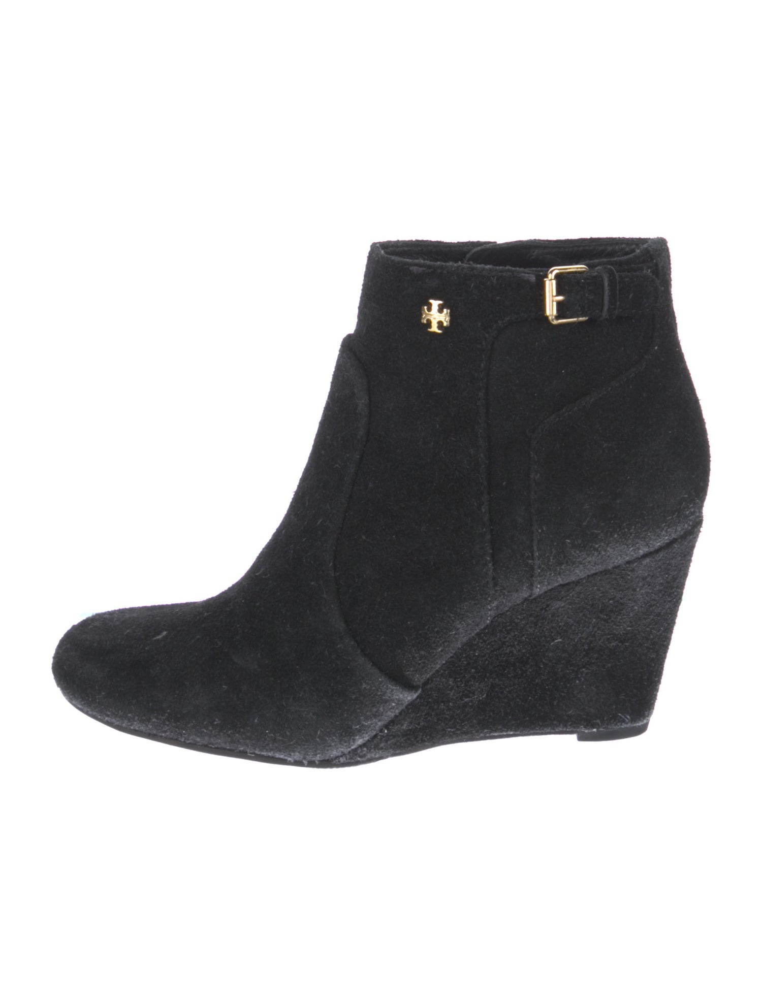 Tory Burch Suede Boots - Black Boots, Shoes - WTO644803 | The RealReal