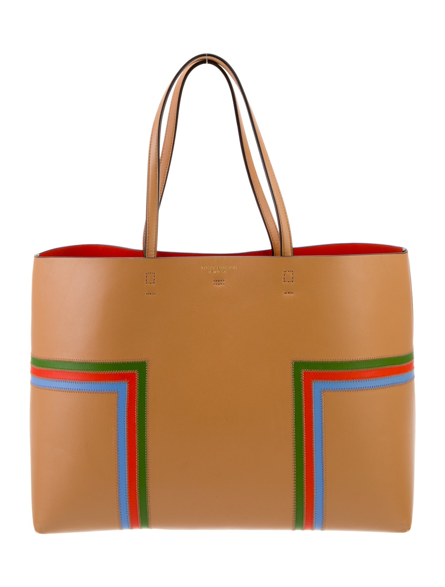 Tory Burch Colorblock Leather Tote - Neutrals Totes, Handbags ...