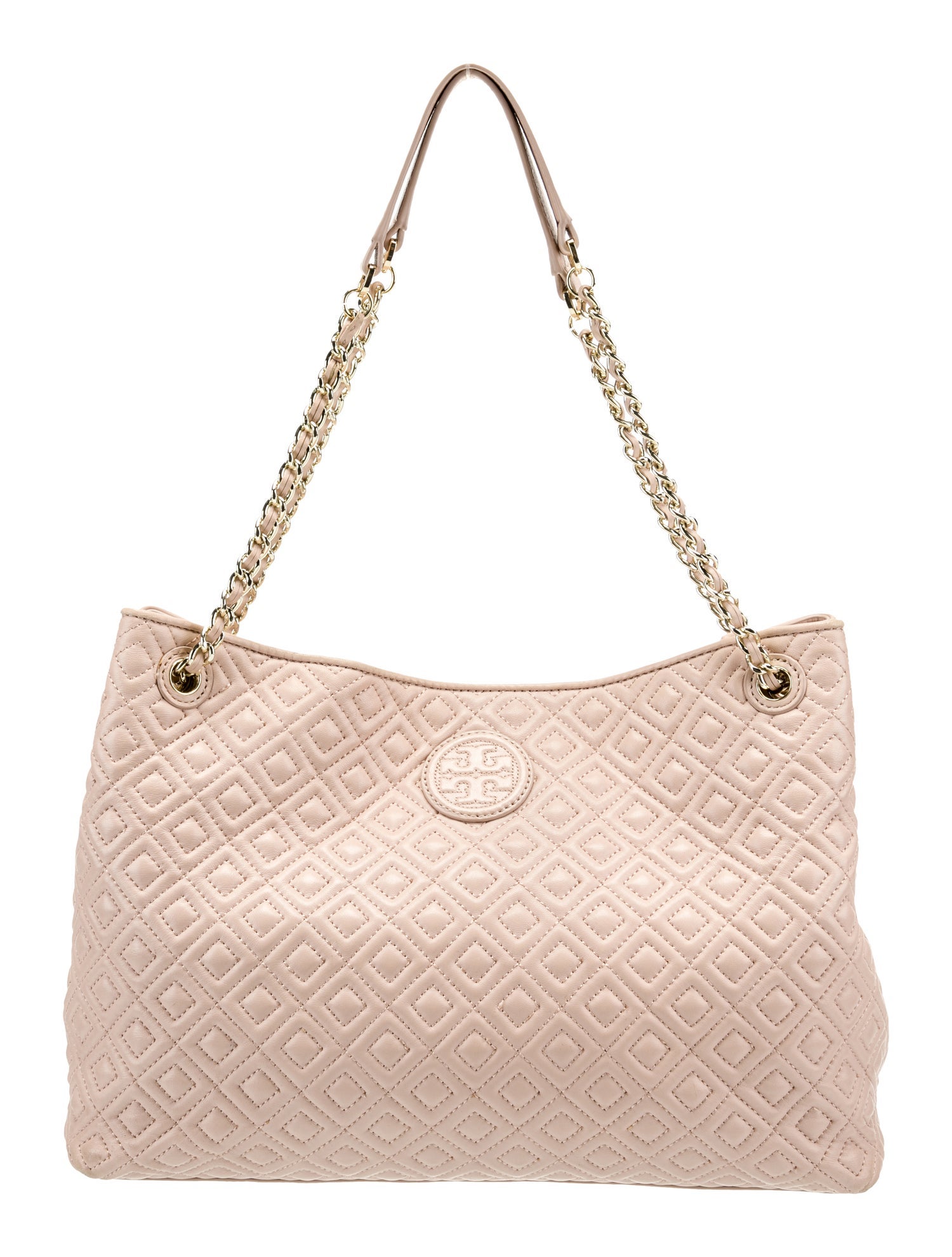 Tory Burch Leather Chain Link Shoulder Bag - Pink Shoulder Bags ...